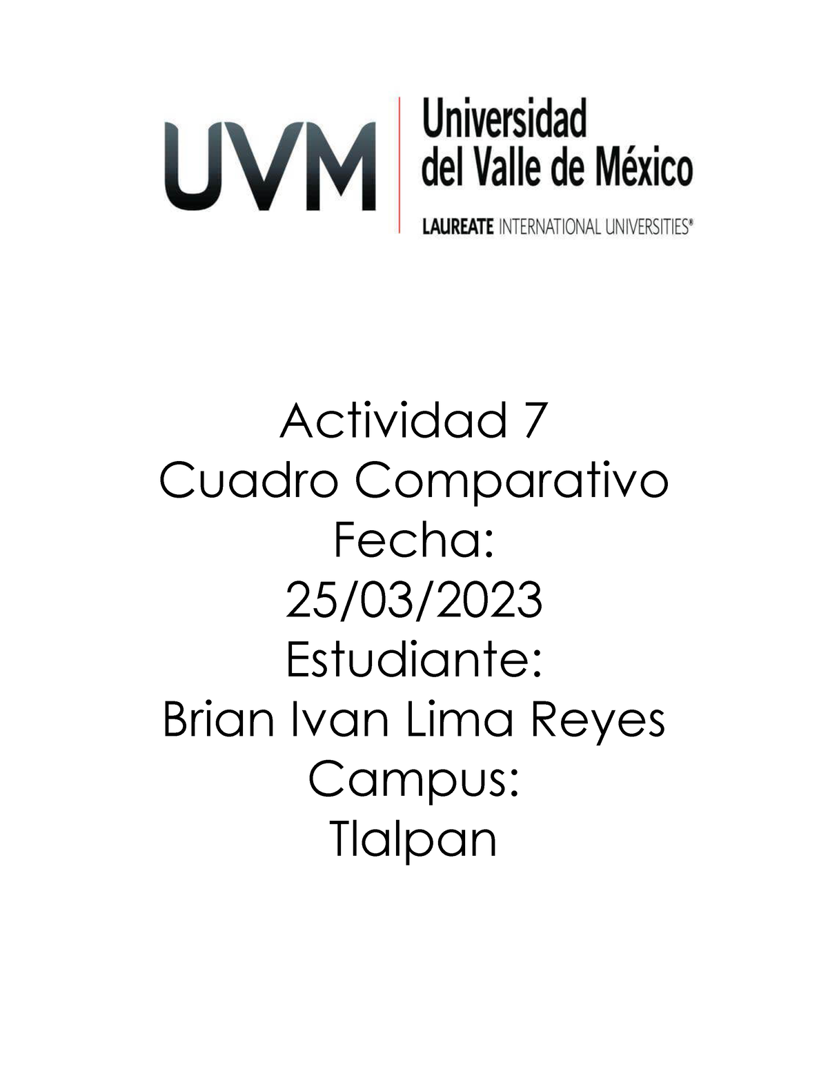 Act 7bilr Actividad Actividad 7 Cuadro Comparativo Fecha 2503