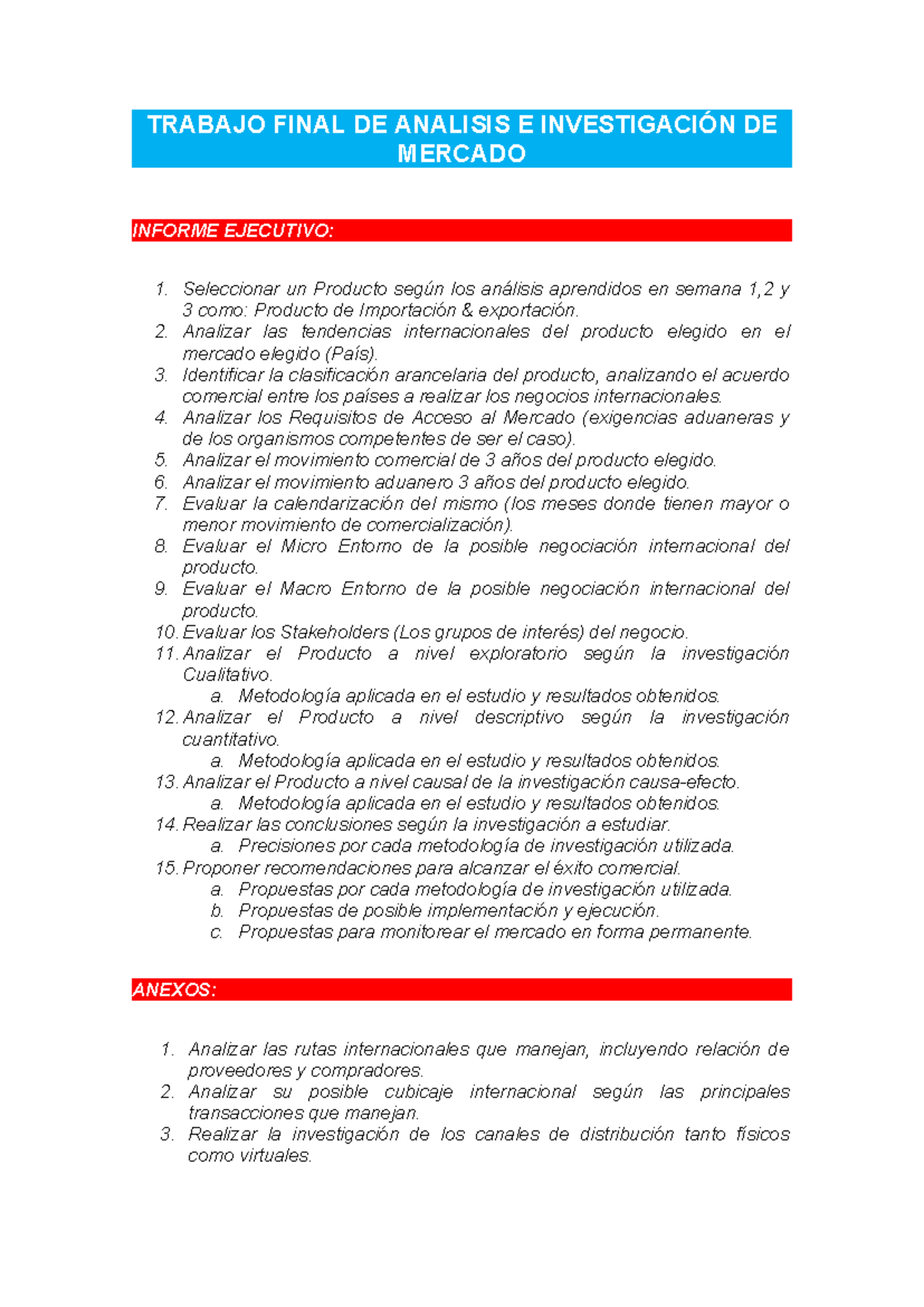 Trabajo Final Investigacion De Mercados Utp Trabajo Final De Analisis