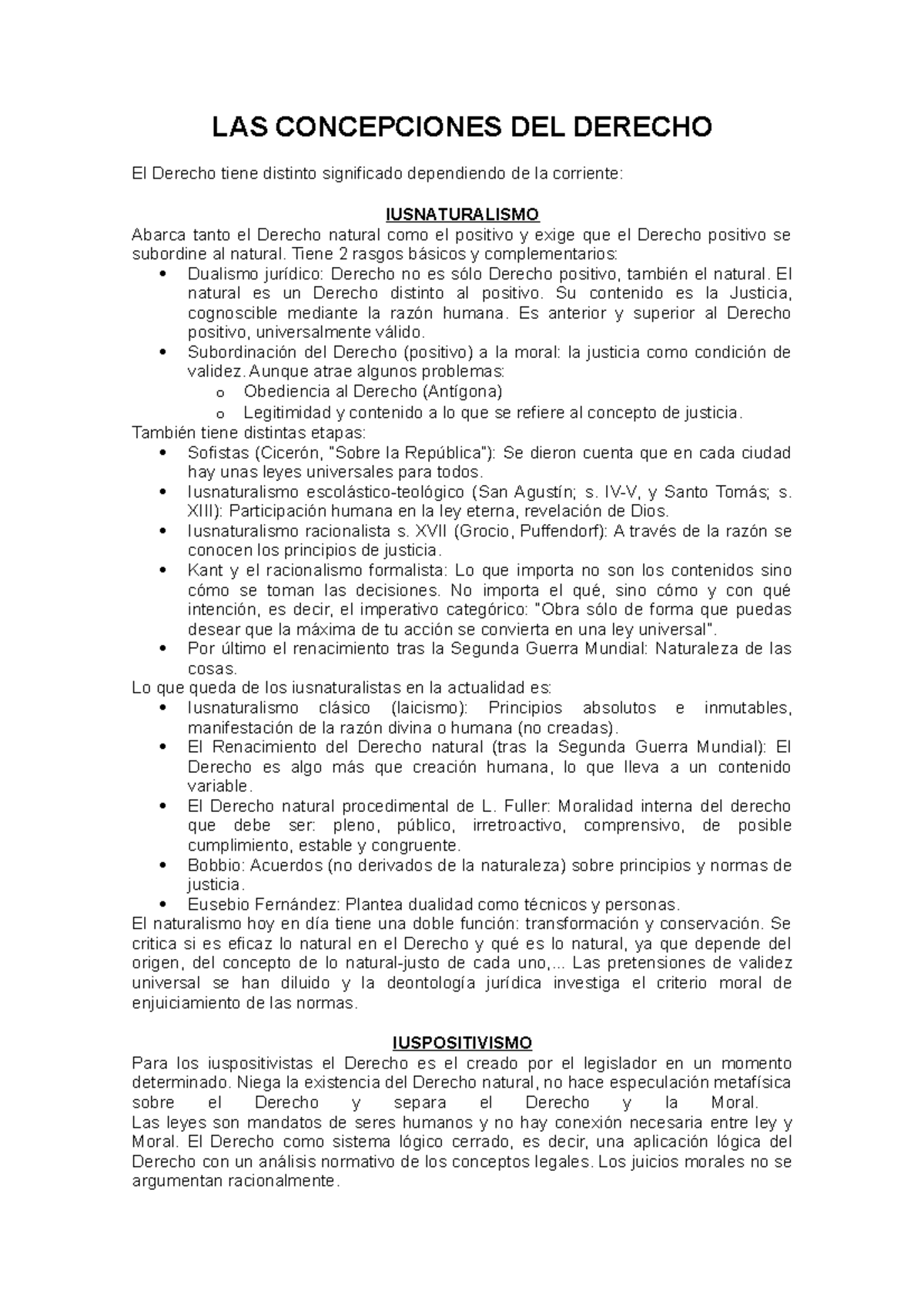 Tema 2 Las Concepciones Del Derecho Las Concepciones Del Derecho El