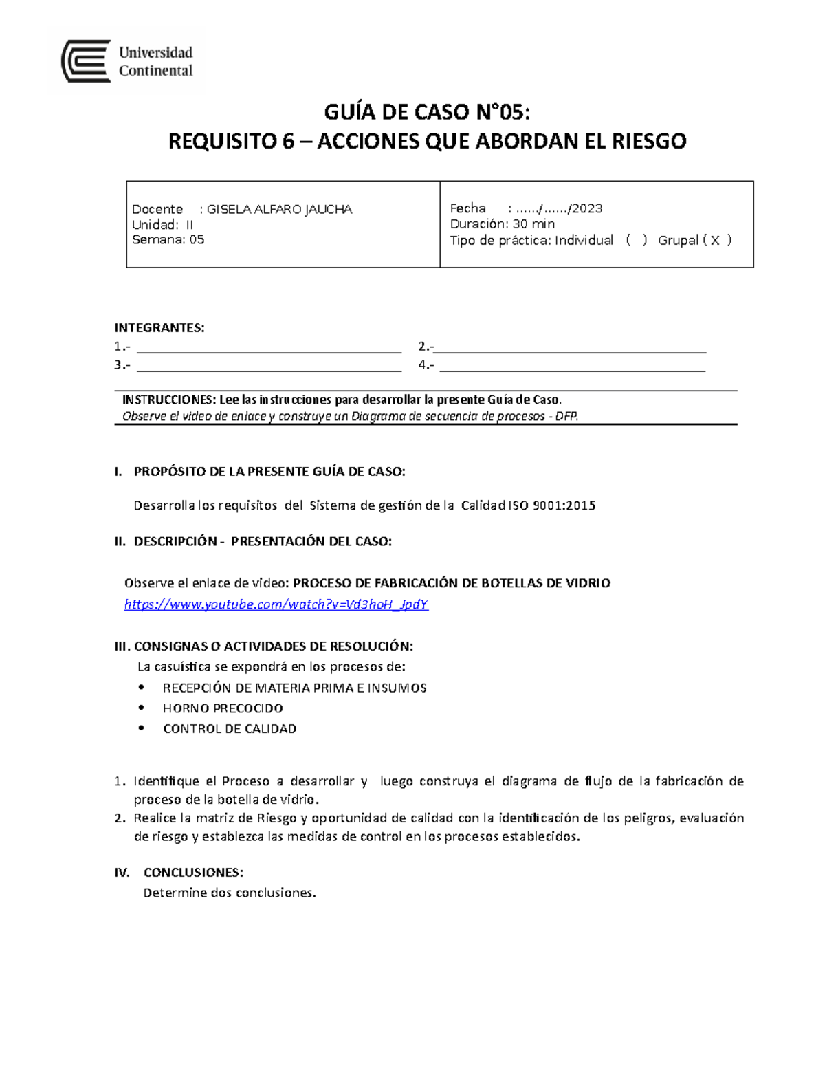 Semana 05 Guia De Caso N 05 GuÍa De Caso N°05 Requisito 6