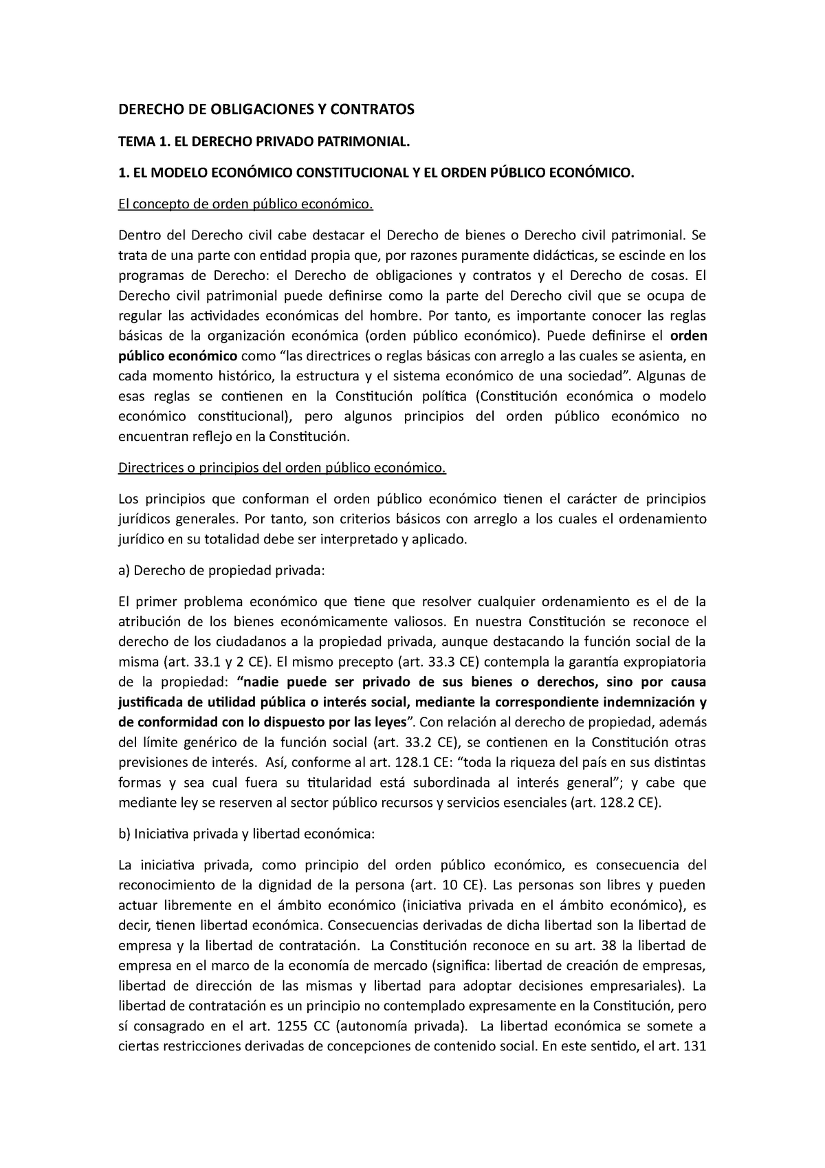 Derecho De Obligaciones Y Contratos Derecho De Obligaciones Y