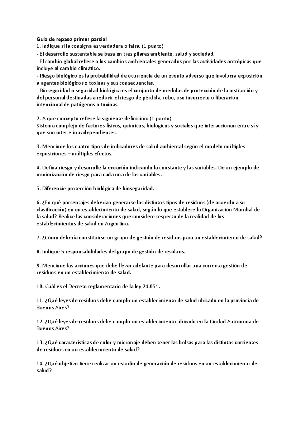 Guía De Repaso Primer Parcial Pa Guía De Repaso Primer Parcial