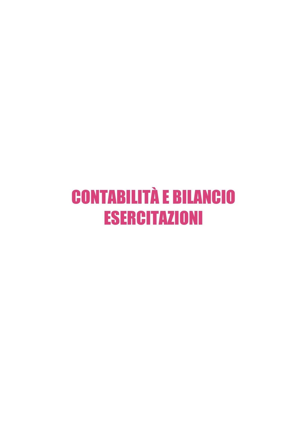 Contabilità E Bilancio Esercitazioni Mastrini Socio C C