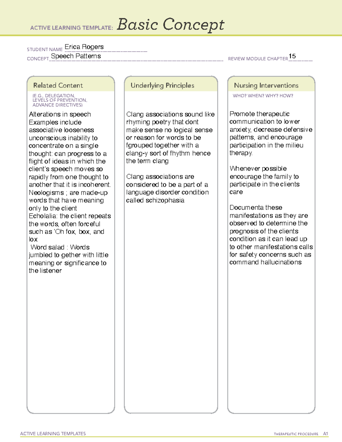 Basic Concept Active Learning Template