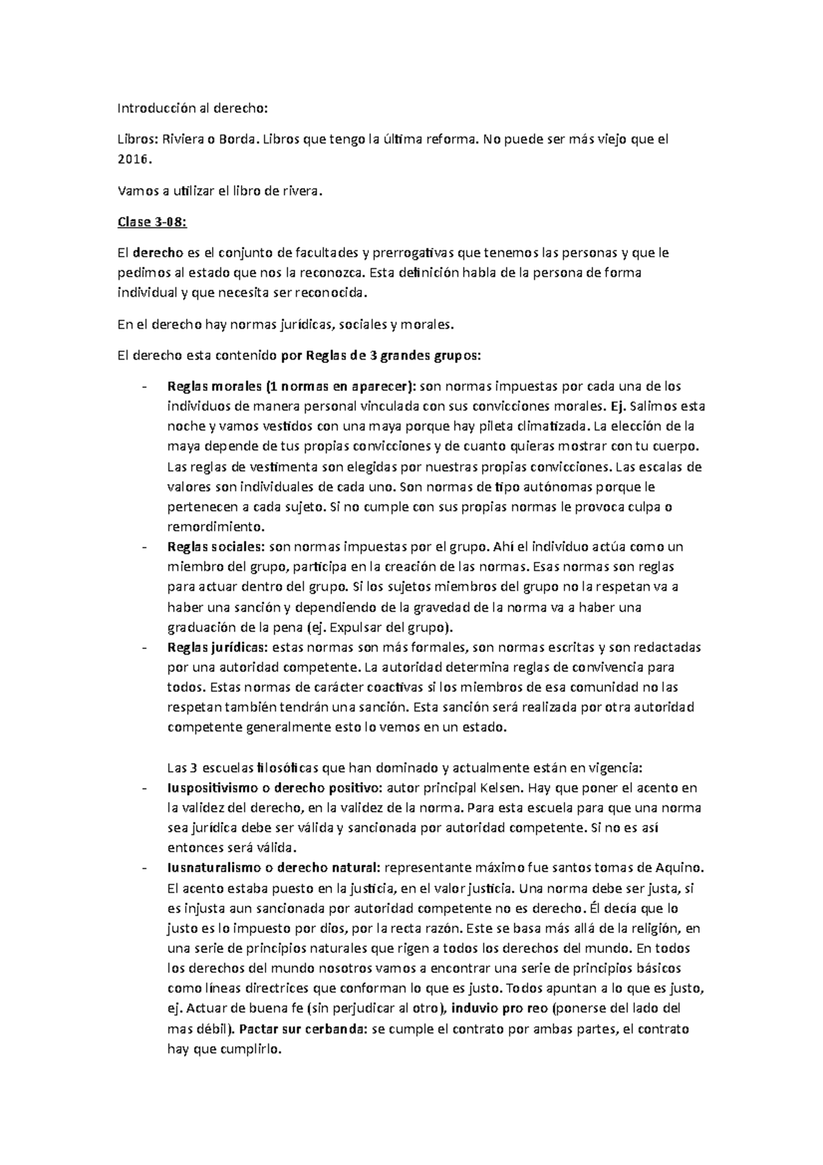 Resumen Introduccion Al Derecho Uade Primer Parcial Introducción Al