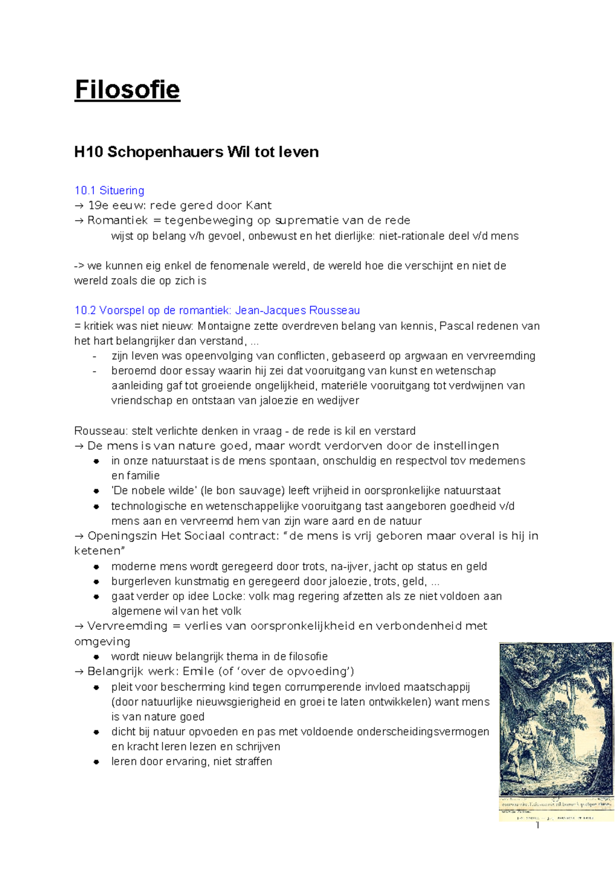 Filosofie H10 Samenvatting Ken Jezelf Filosofie H10 Schopenhauers