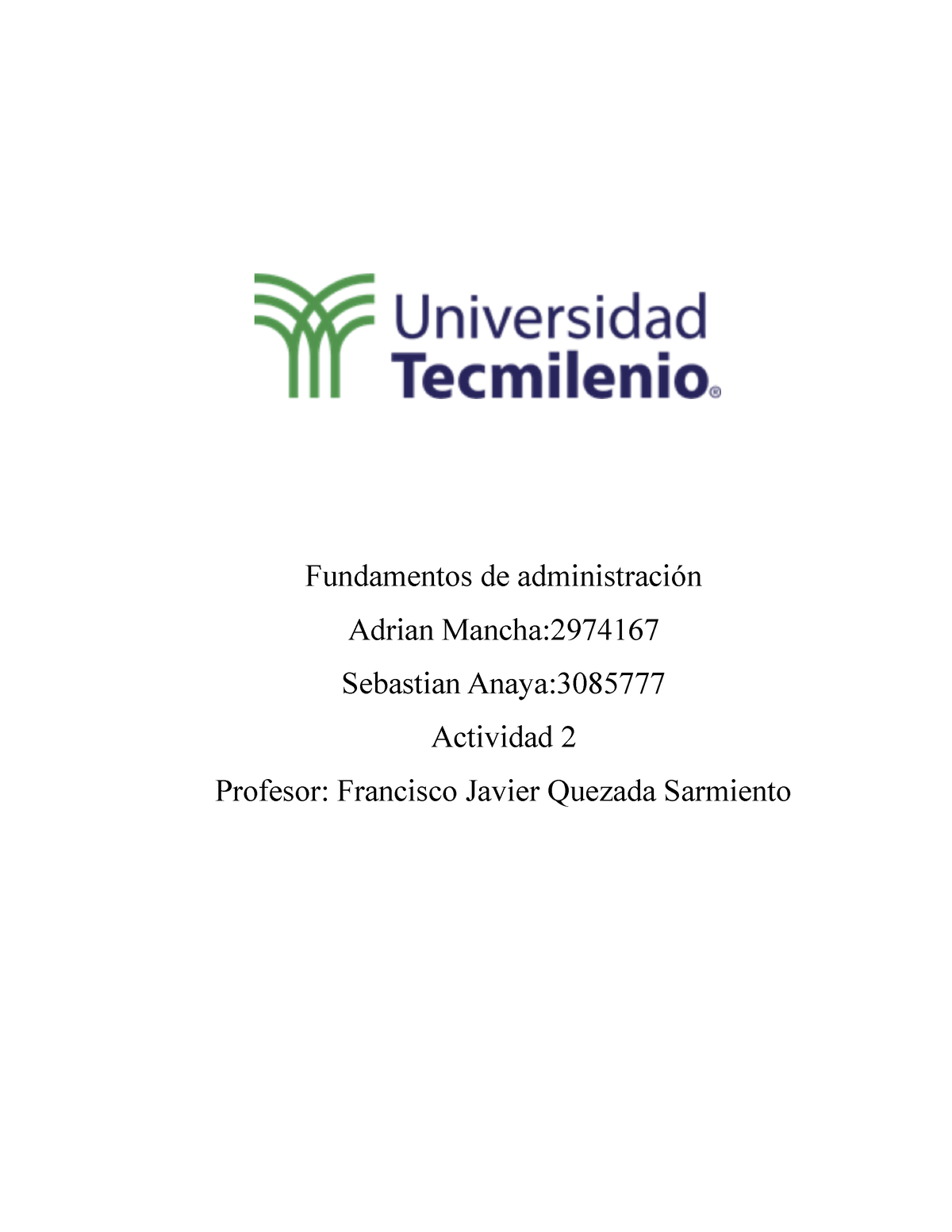 Tema 2 Administración Fundamentos De Administración Adrian Mancha