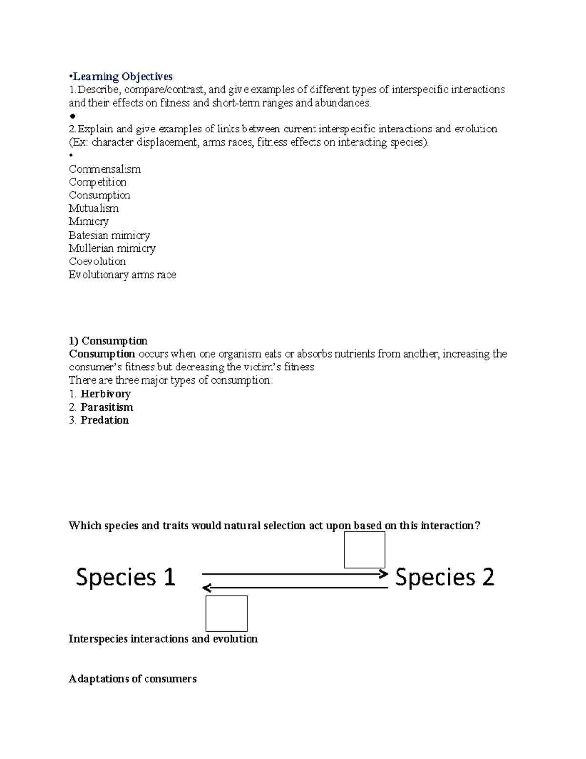 Lecture 1121 Learning Objectives 1 Comparecontrast And Give