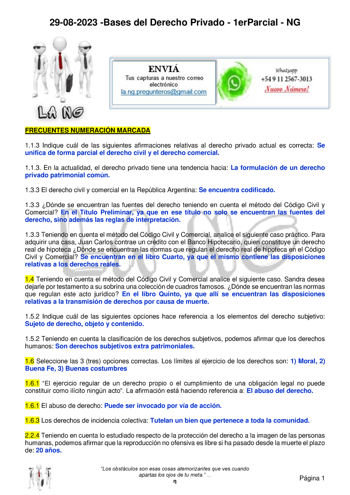 29 08 2023 Bases Del Derecho Privado 1er Parcial Ng Página 1