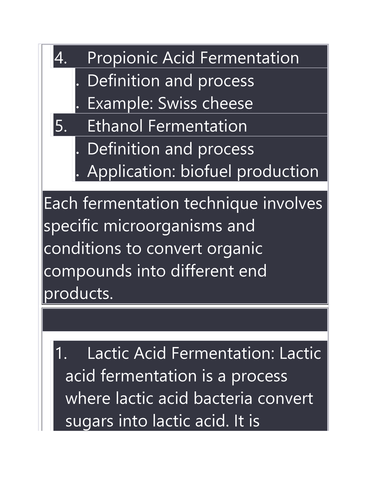 Basic Fermentation Techniques 6 End 4 Propionic Acid Fermentation