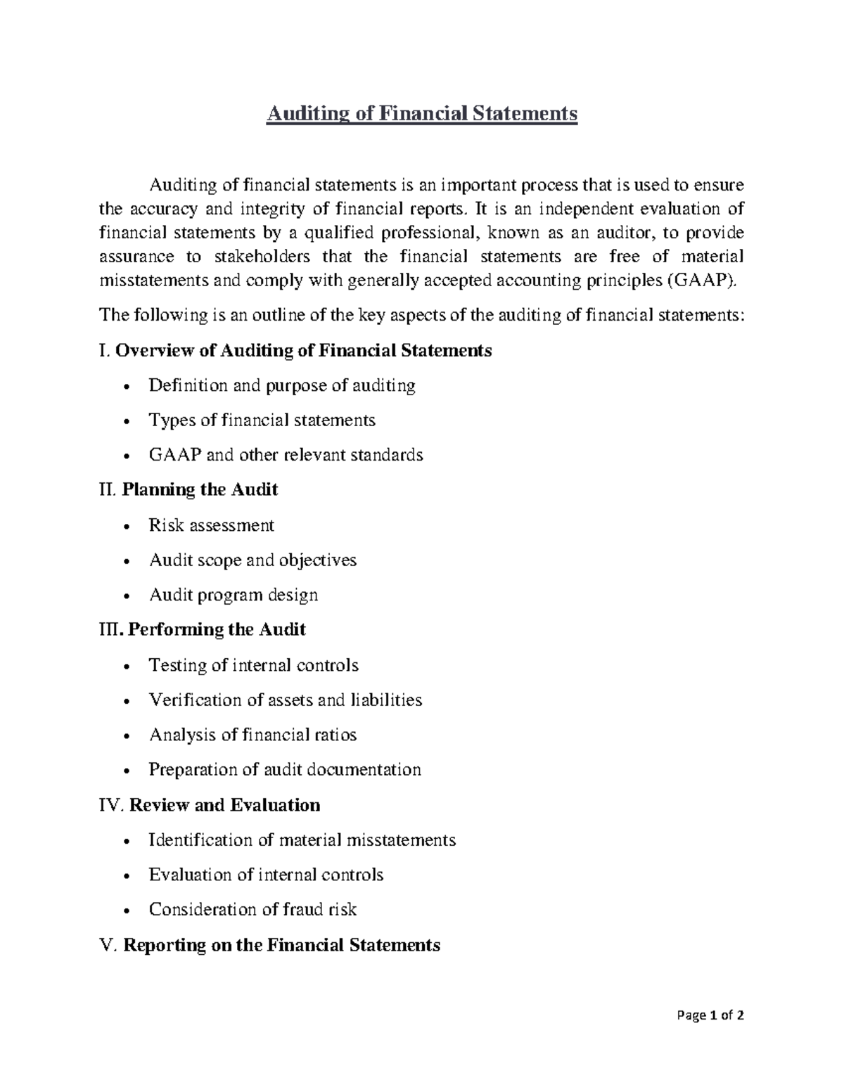 Ensuring Financial Integrity A Comprehensive Guide To Auditing