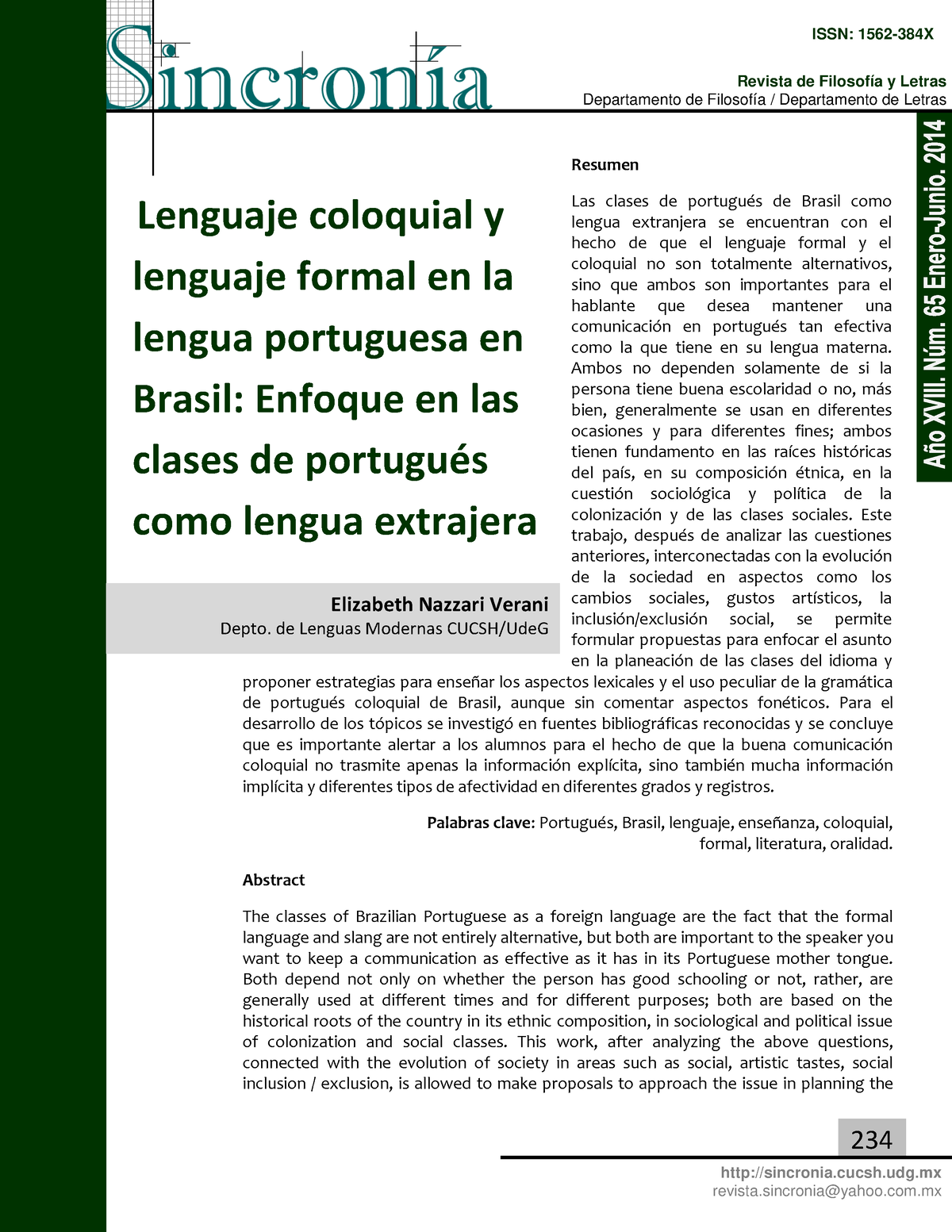 02 Lenguaje Coloquial Y Lenguaje Formal En La Lengua Portuguesa En