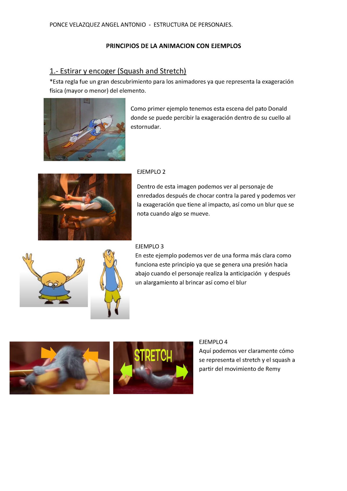 Principios De La Animacion Con Ejemplos Principios De La Animacion