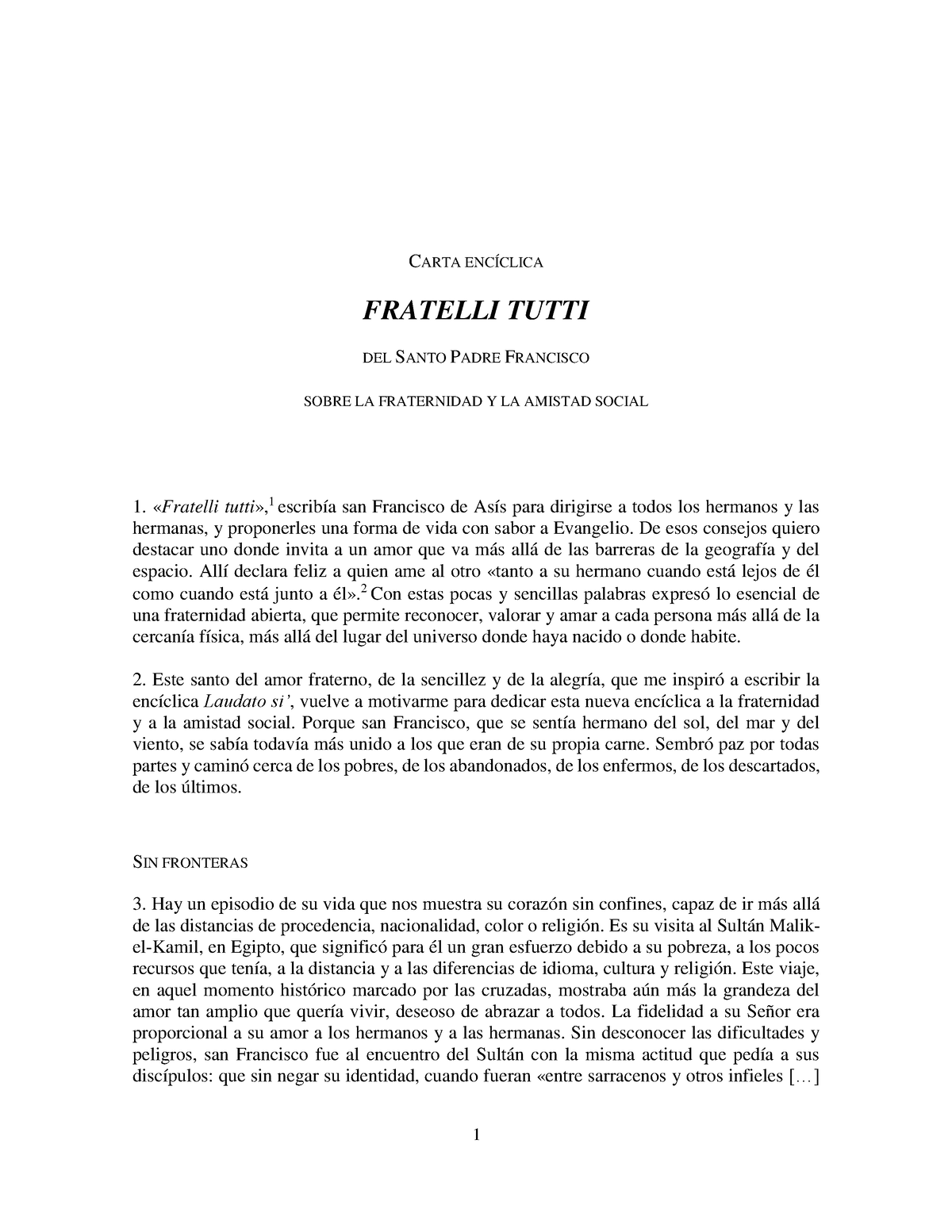 14 Fratelli Tutti Encíclica Carta EncÍclica Fratelli Tutti Del