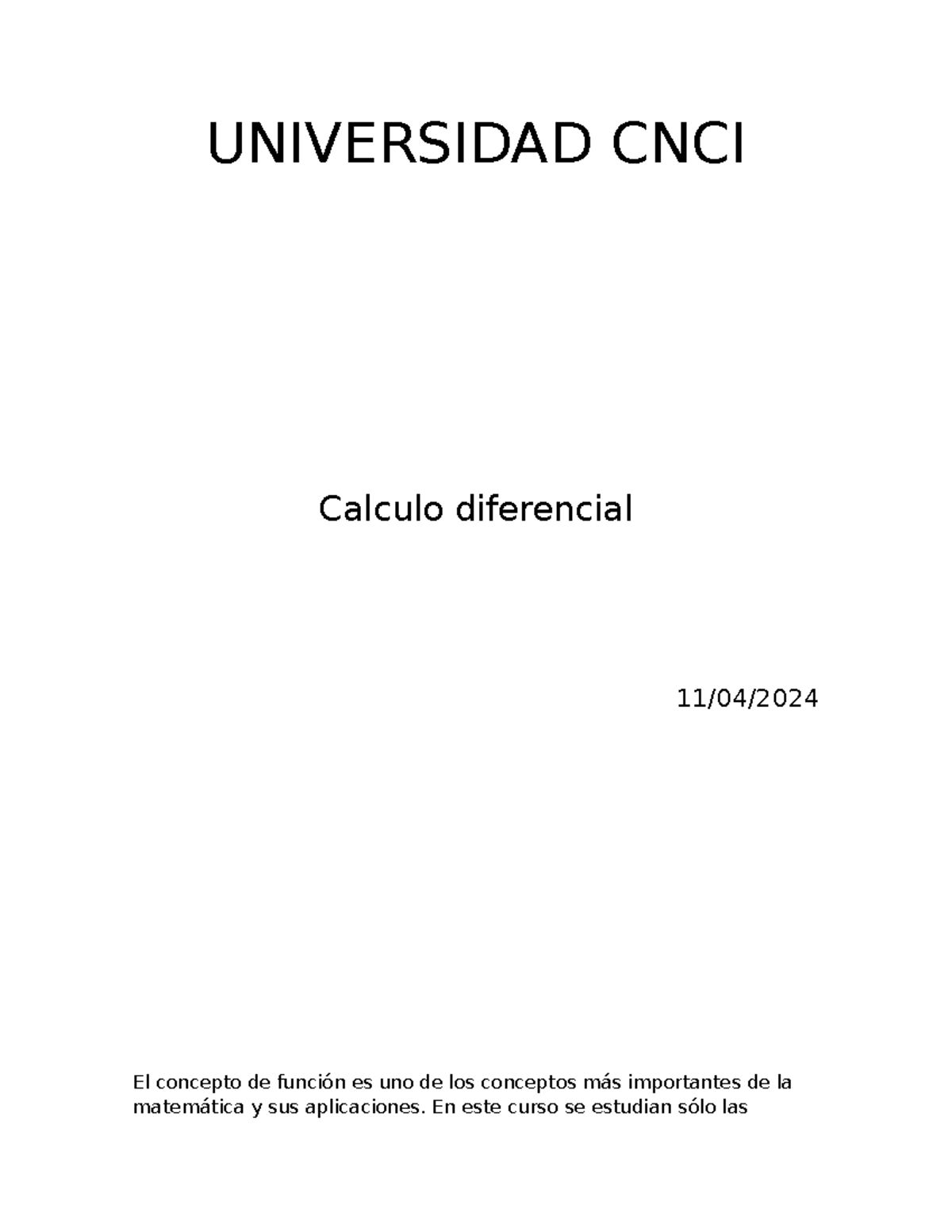 Actividad 1 Calculo Dif Universidad Cnci Calculo Diferencial 1104