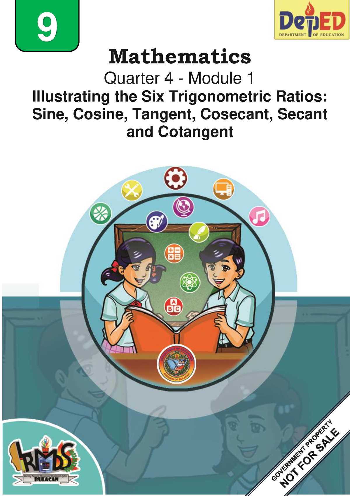 Math 9 Q4 Module 1 Illustrating The Six Trigonometric Ratios 1 9