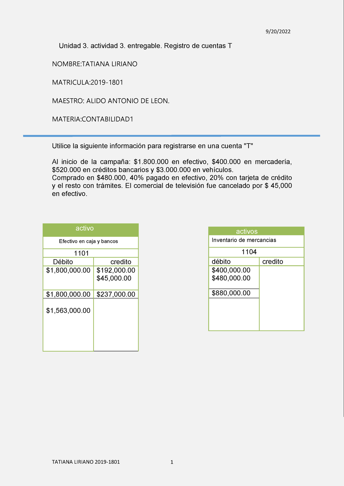 Unidad 3 Actividad 3 Entregable Registro De Cuentas T 920