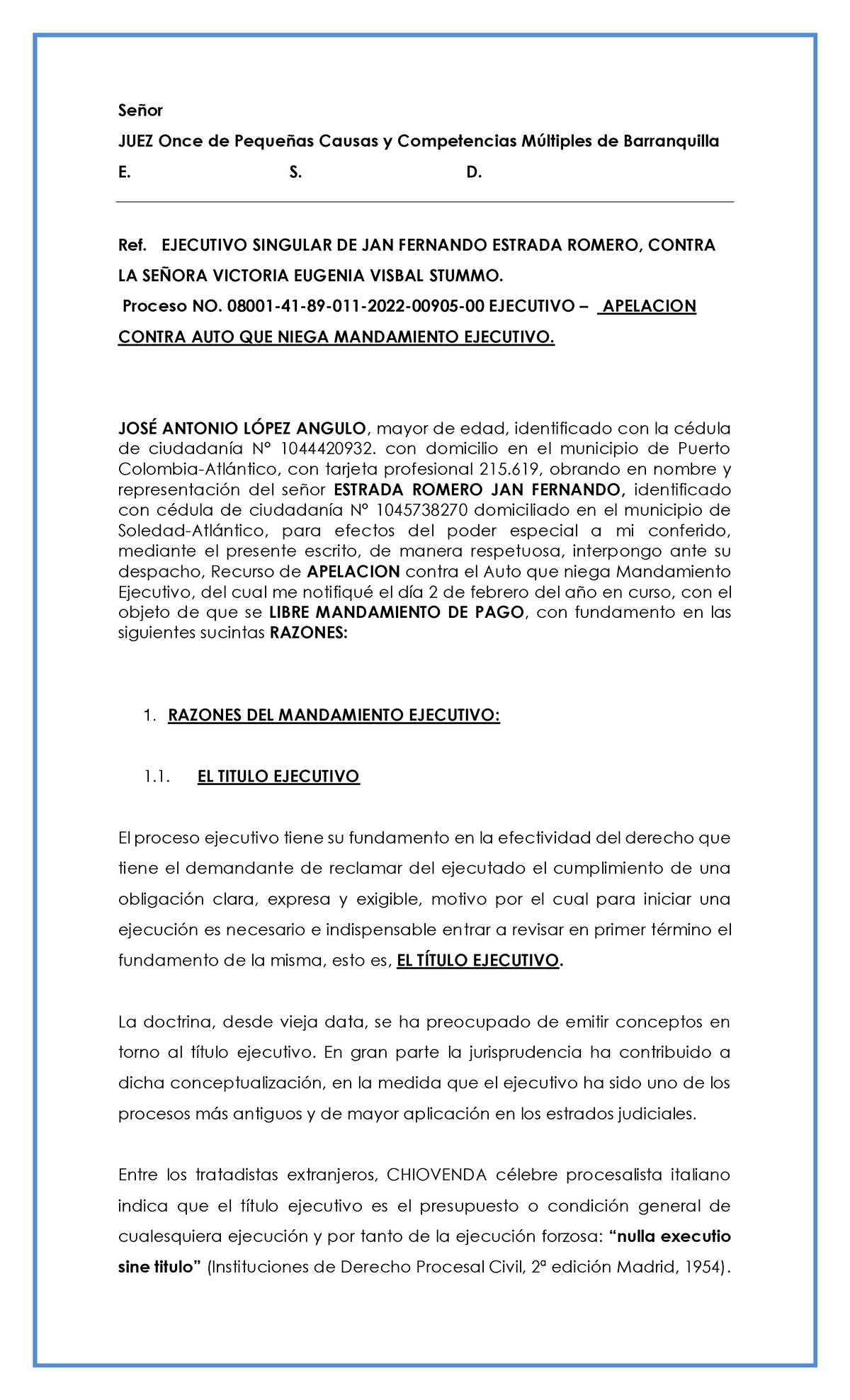 Modelo Plantilla Recurso De Reforma Y Subsidiario De Apelacion Contra