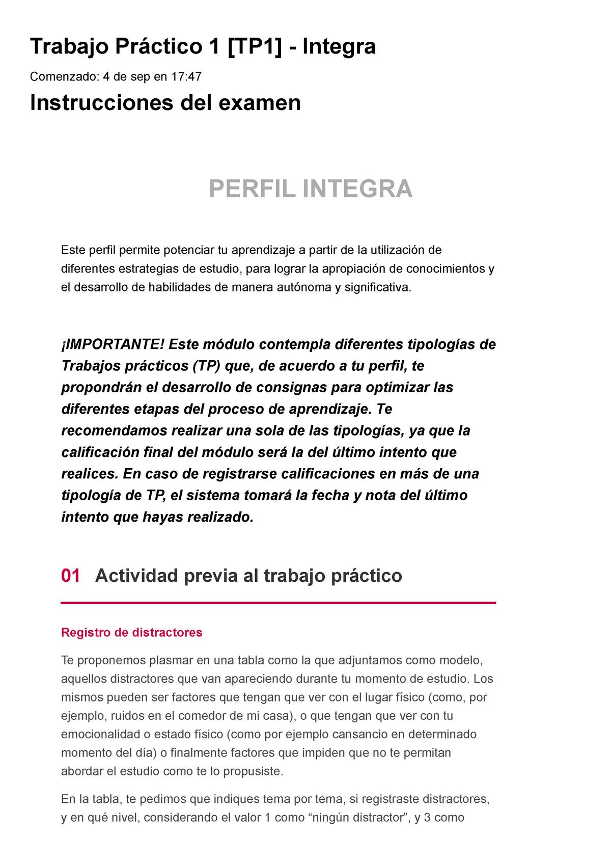 Examen Trabajo Práctico 1 Tp1 Integra Cultura Organizacional