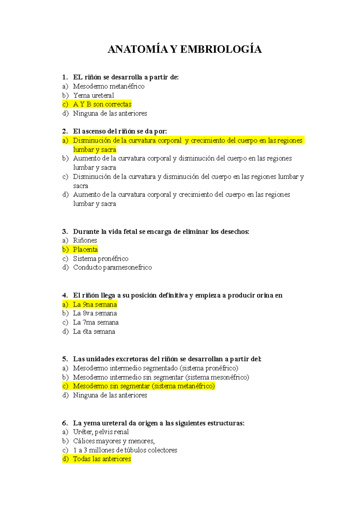 Examen De Muestrapráctica 2018 Preguntas Y Respuestas Y 1 A B C