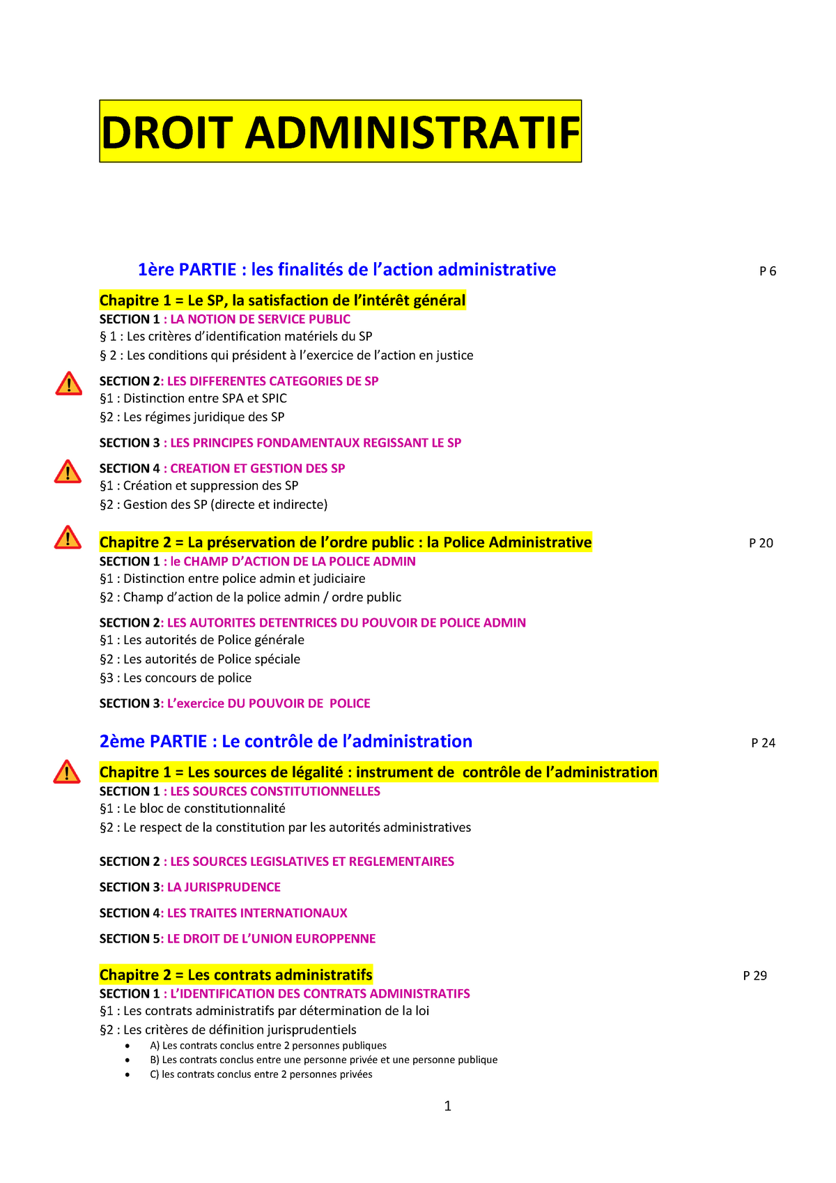 Droit Administratif Droit Administratif 1ère Partie Les FiŶalitĠs