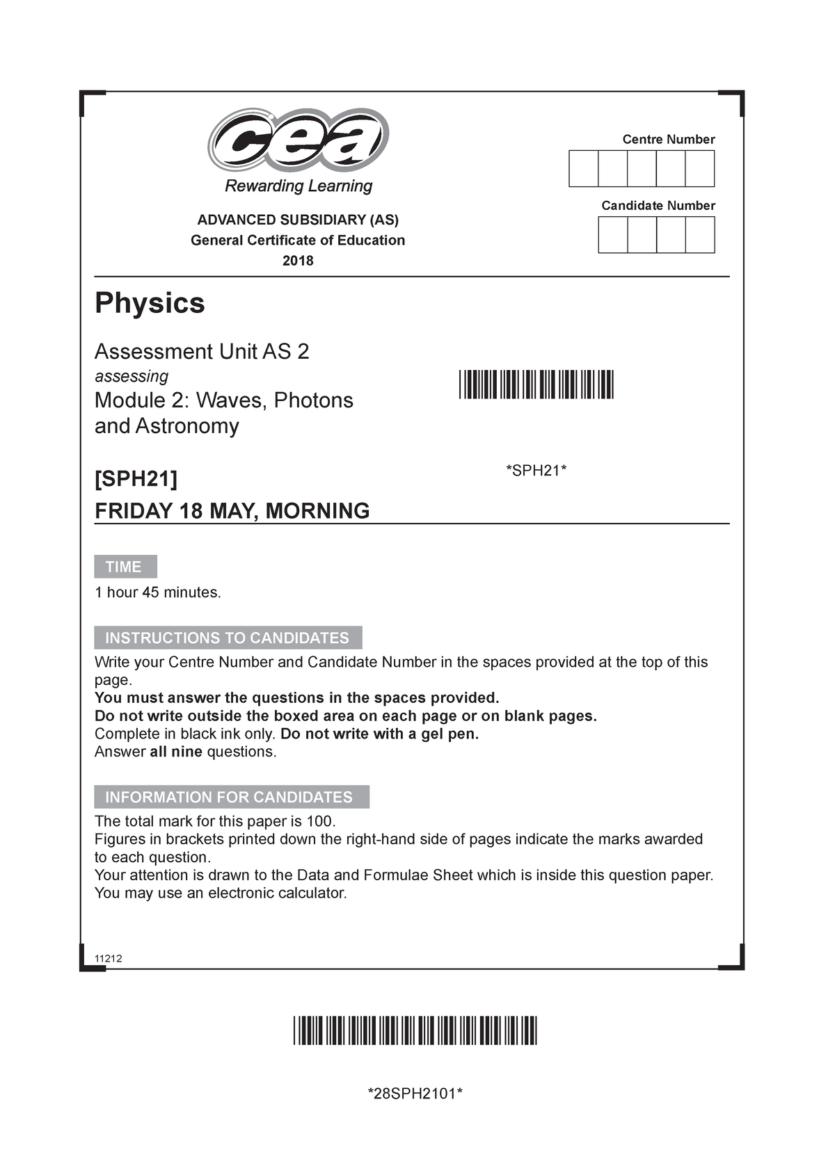 A2as Phys Revised Past Papers Mark Schemes Standard May June Series