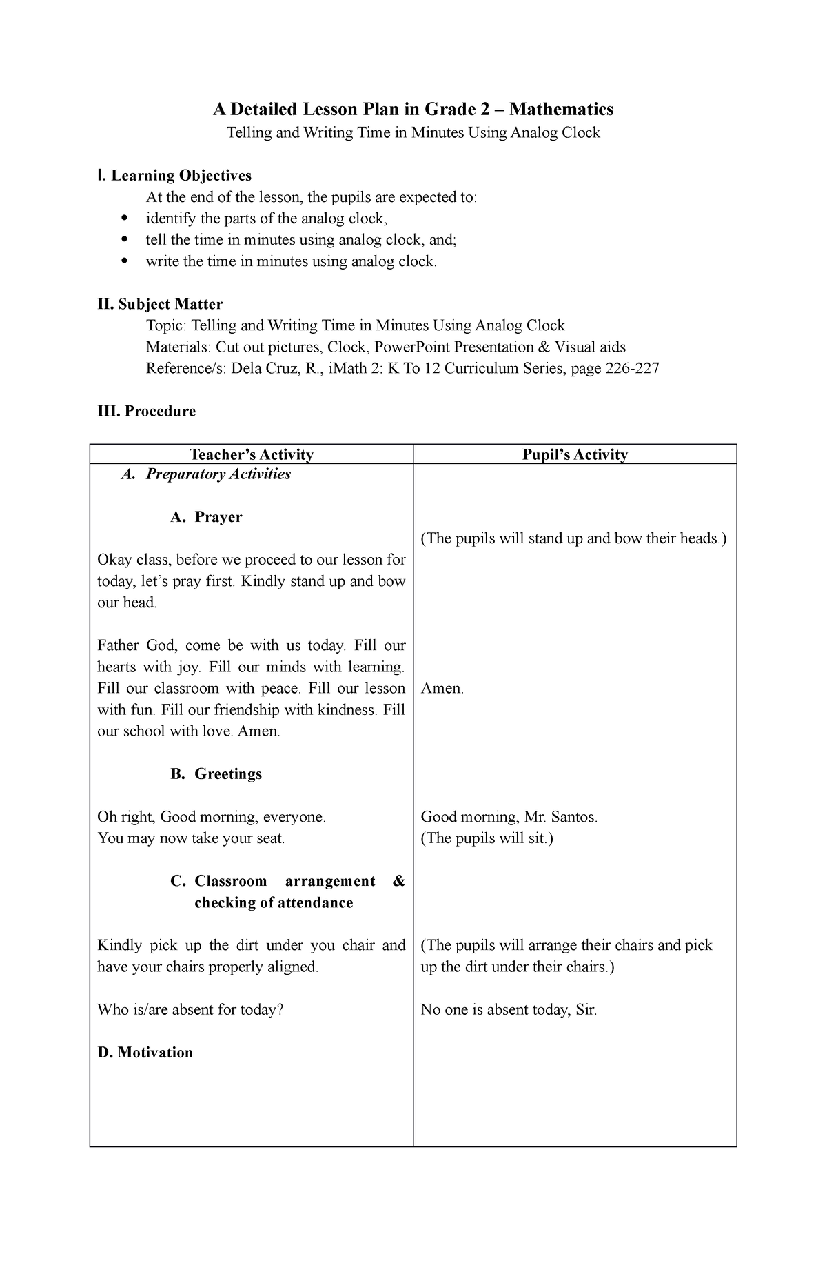 Math Detailed Lesson Plan Dlp For Grade Hello Teacher Hot Sex Picture