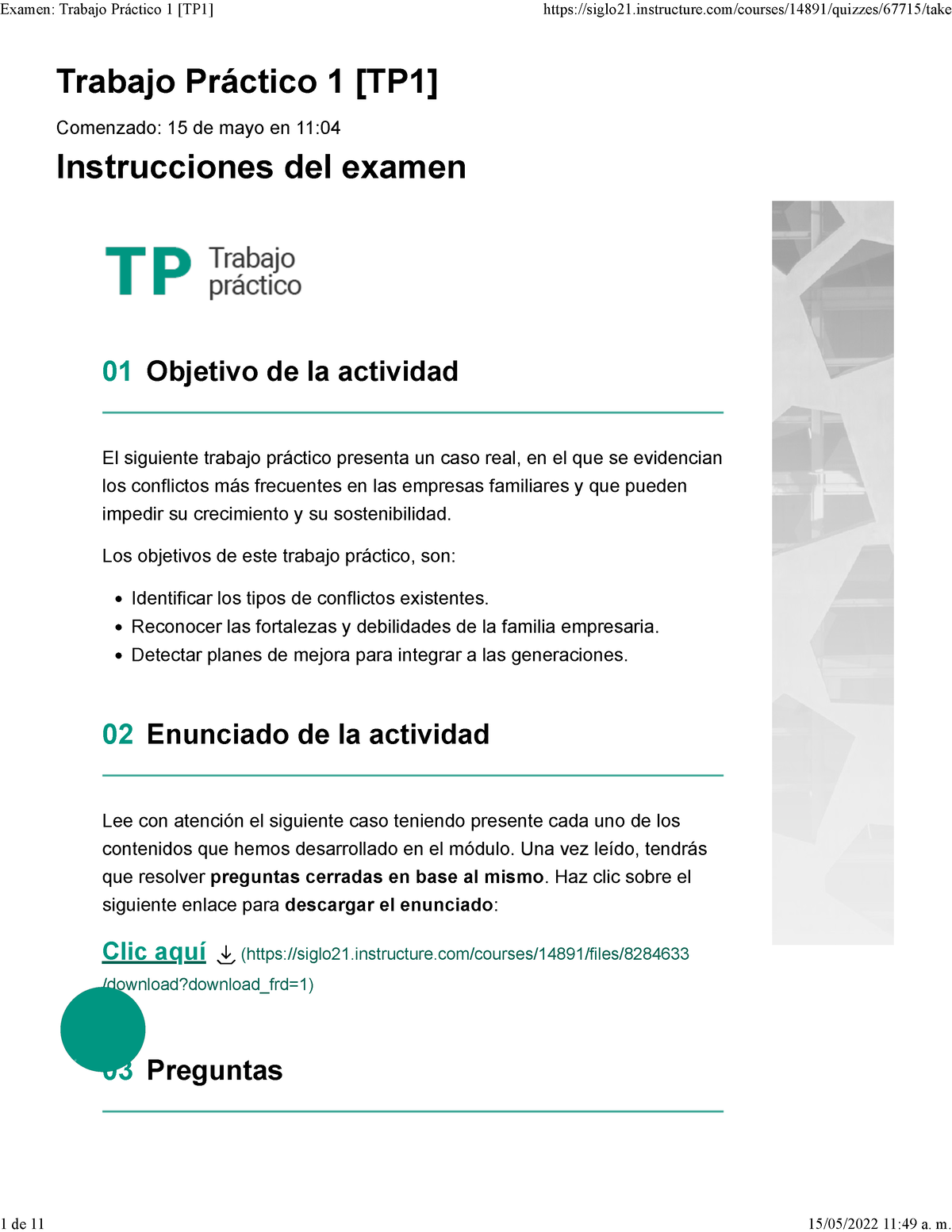 577042974 Examen Trabajo Practico 1 Tp1 90 Trabajo Práctico 1 Tp1