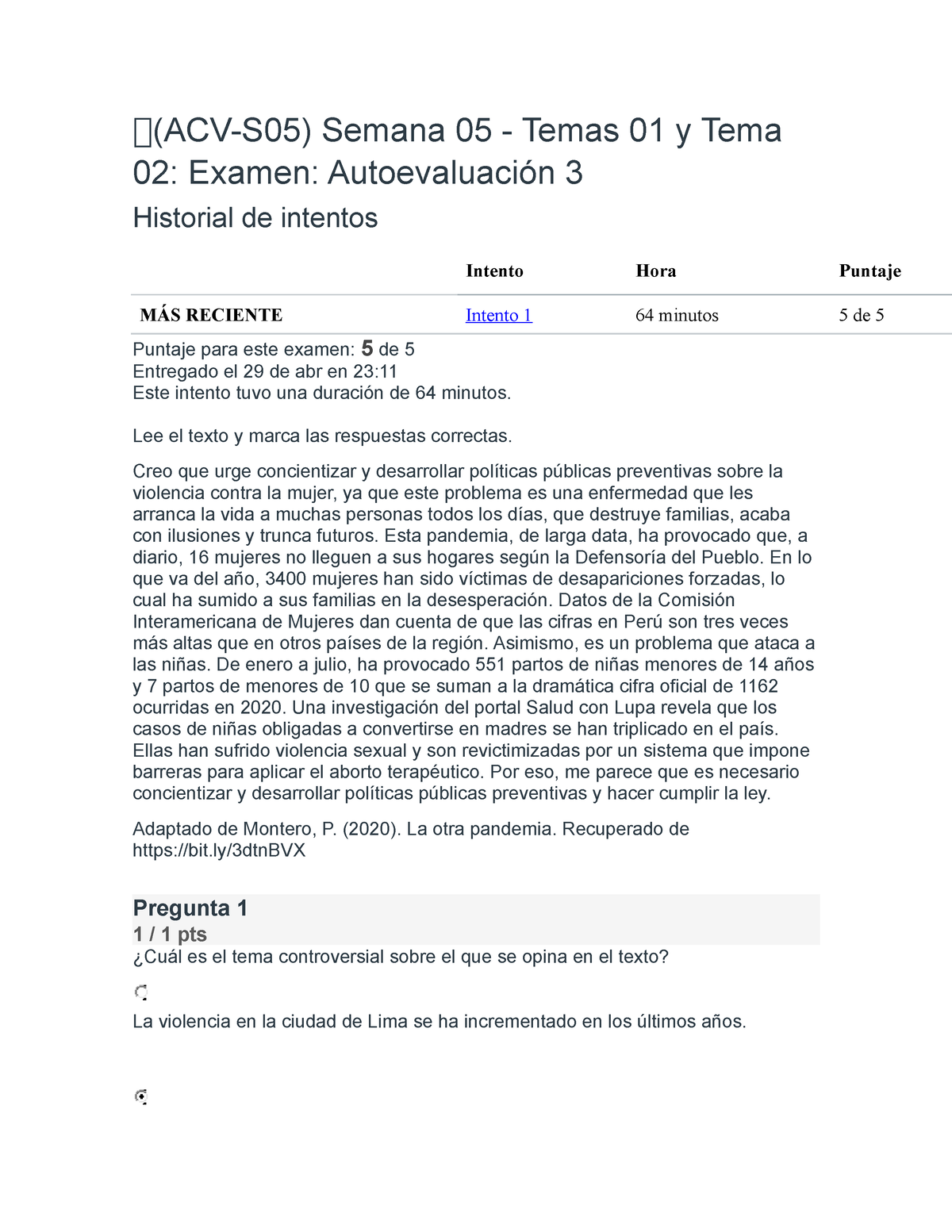 Semana 🔴acv S05 Semana 05 Temas 01 Y Tema 02 Examen