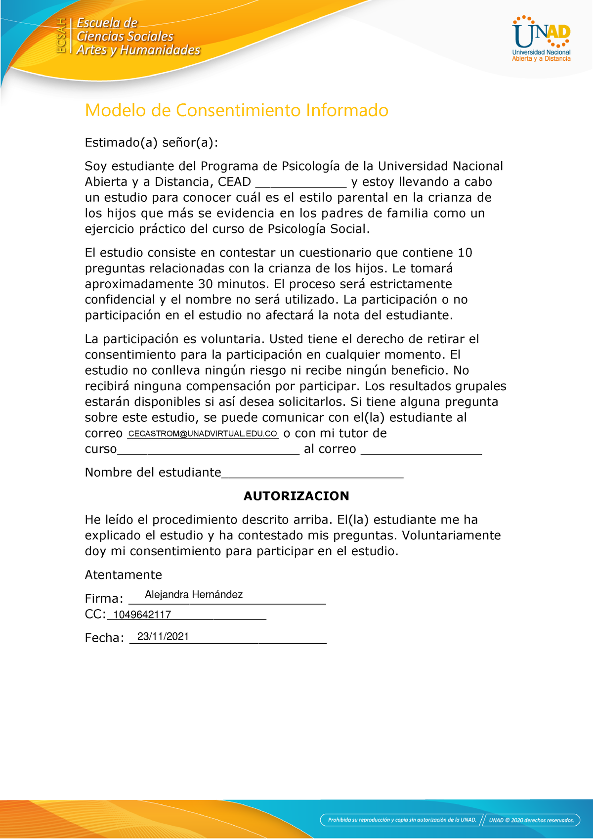 Anexo 2 Formato Modelo De Consentimiento Informado Ajelandra Modelo