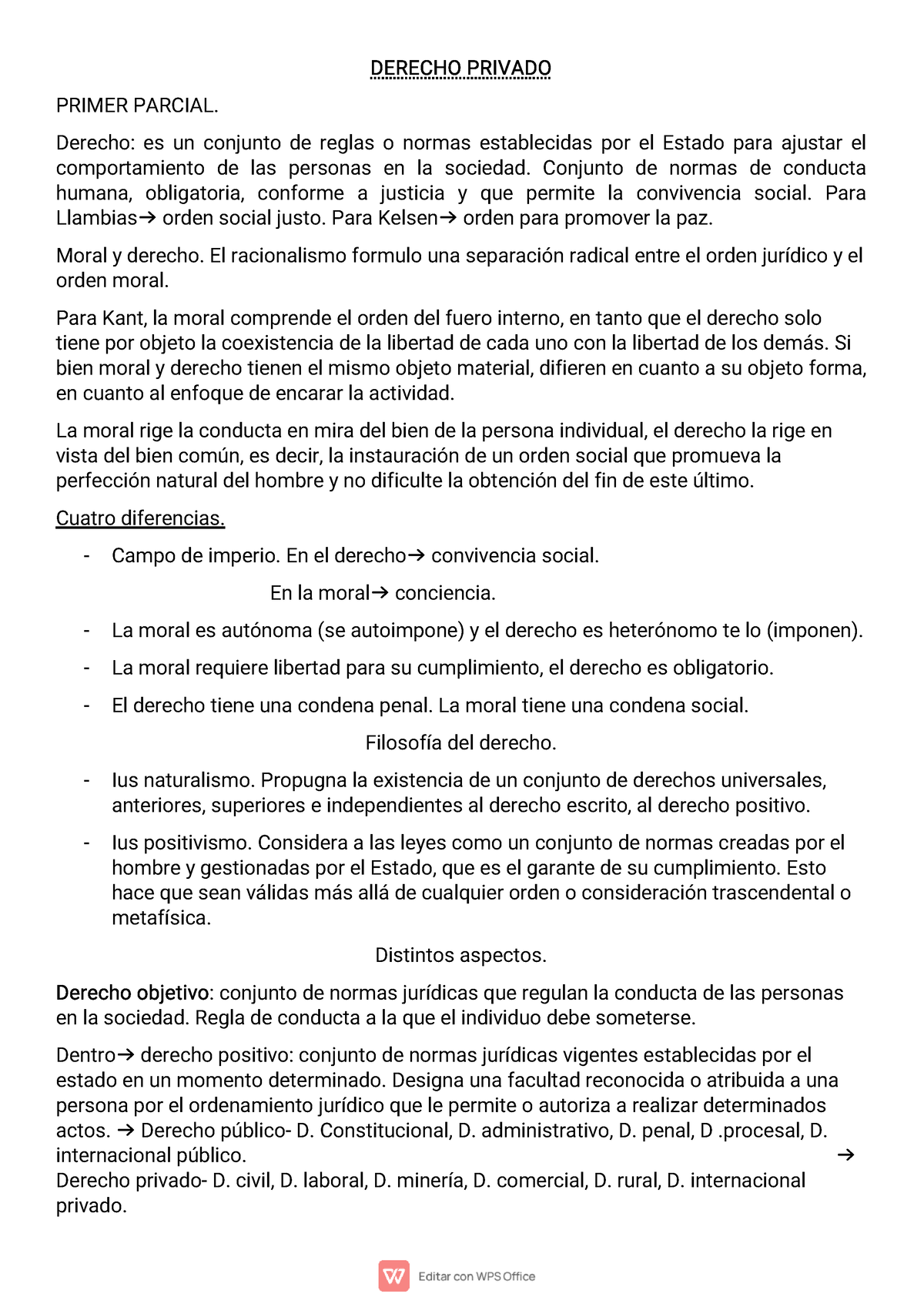 Derecho Privado 1 Nnnn Derecho Privado Primer Parcial Derecho Es