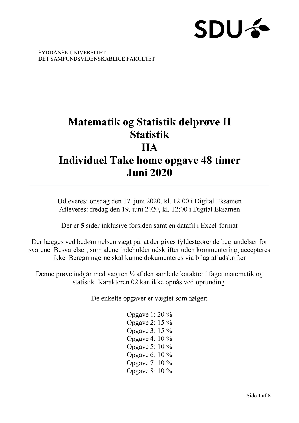 2020 06 48t Ha Statistik Eksamen Patient Syddansk Universitet Det