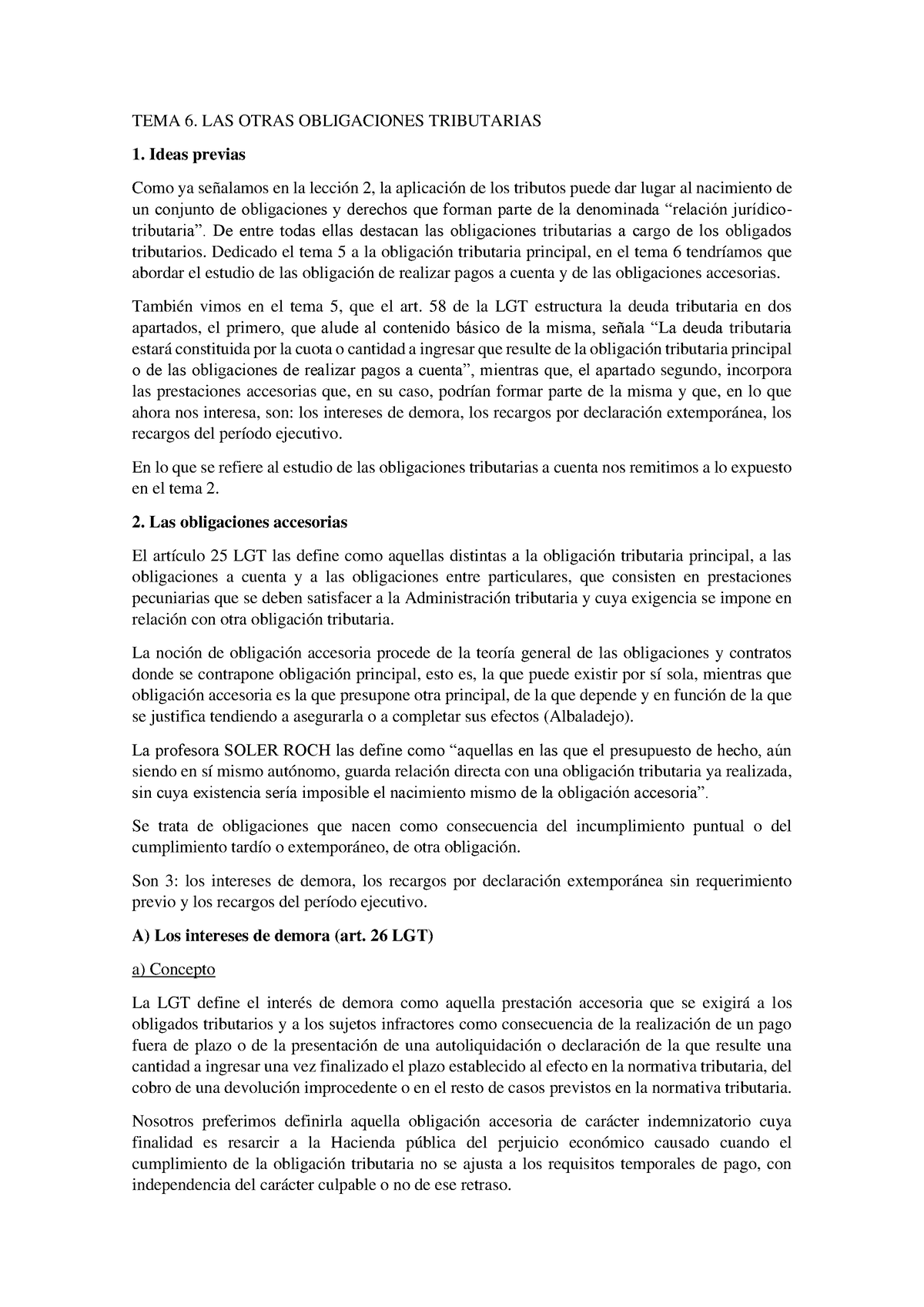 Tema 6 Tema 6 Tema 6 Las Otras Obligaciones Tributarias 1 Ideas