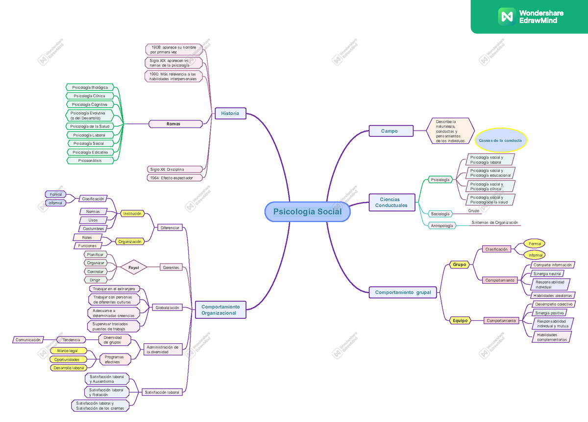 Mapa Conceptual Psicología Social Parcial I Psicología Social