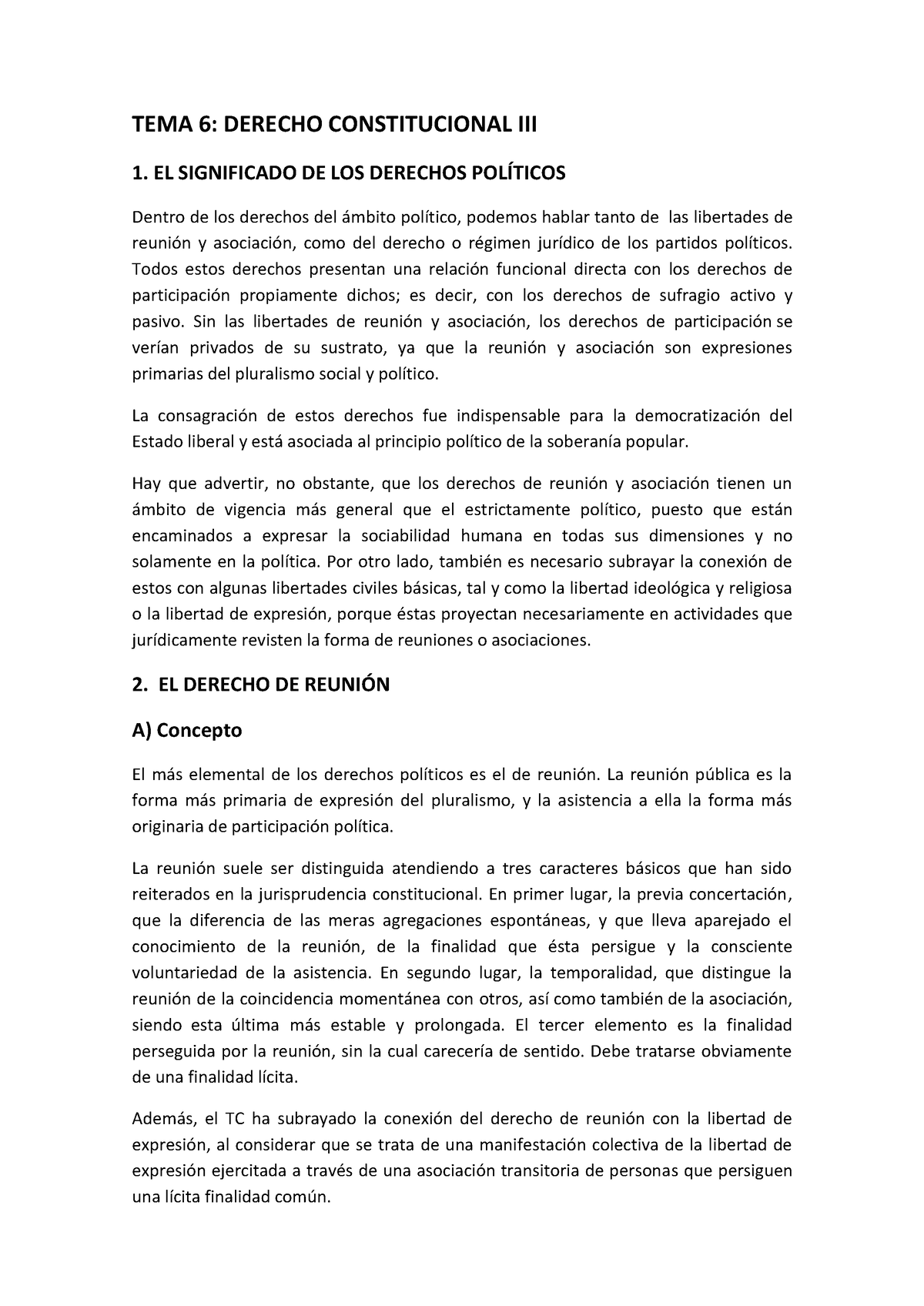 Tema 6 Consti Iii Resumen Tema 6 Derecho Constitucional Iii 1 El