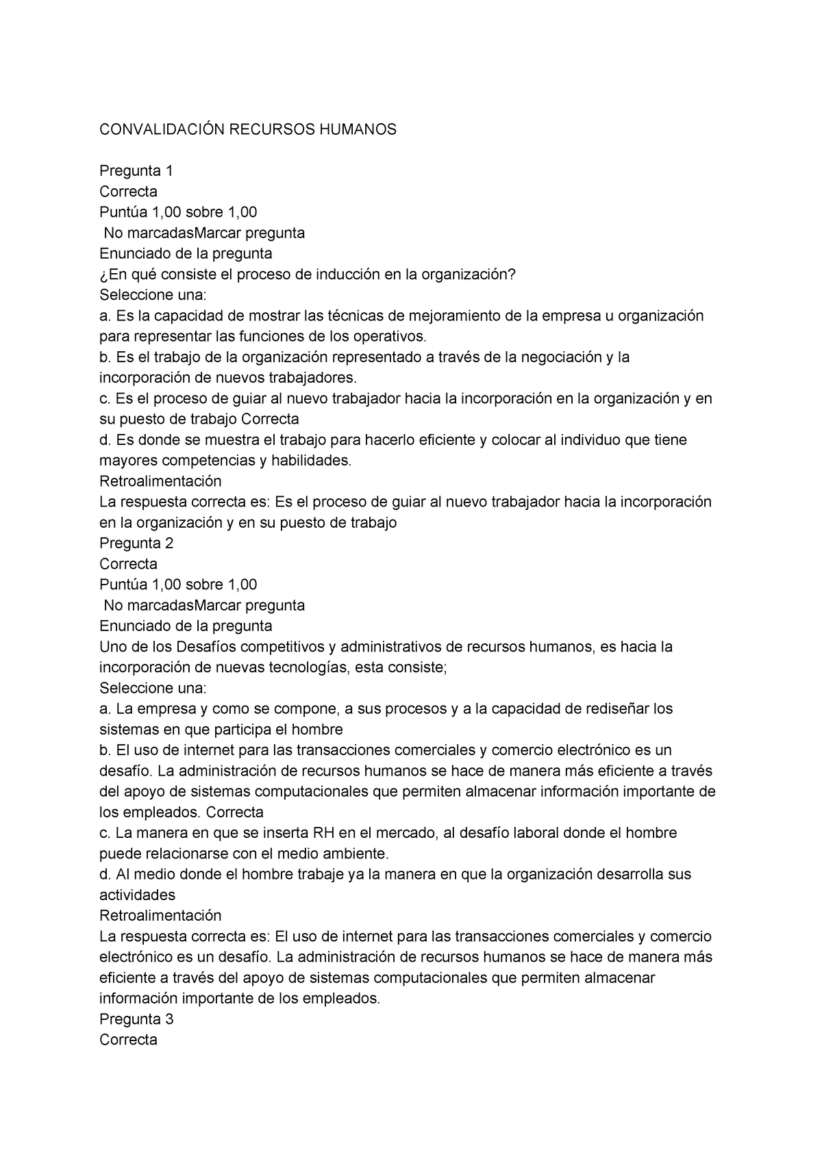 Convalidacion Recursos Humanos ConvalidaciÓn Recursos Humanos