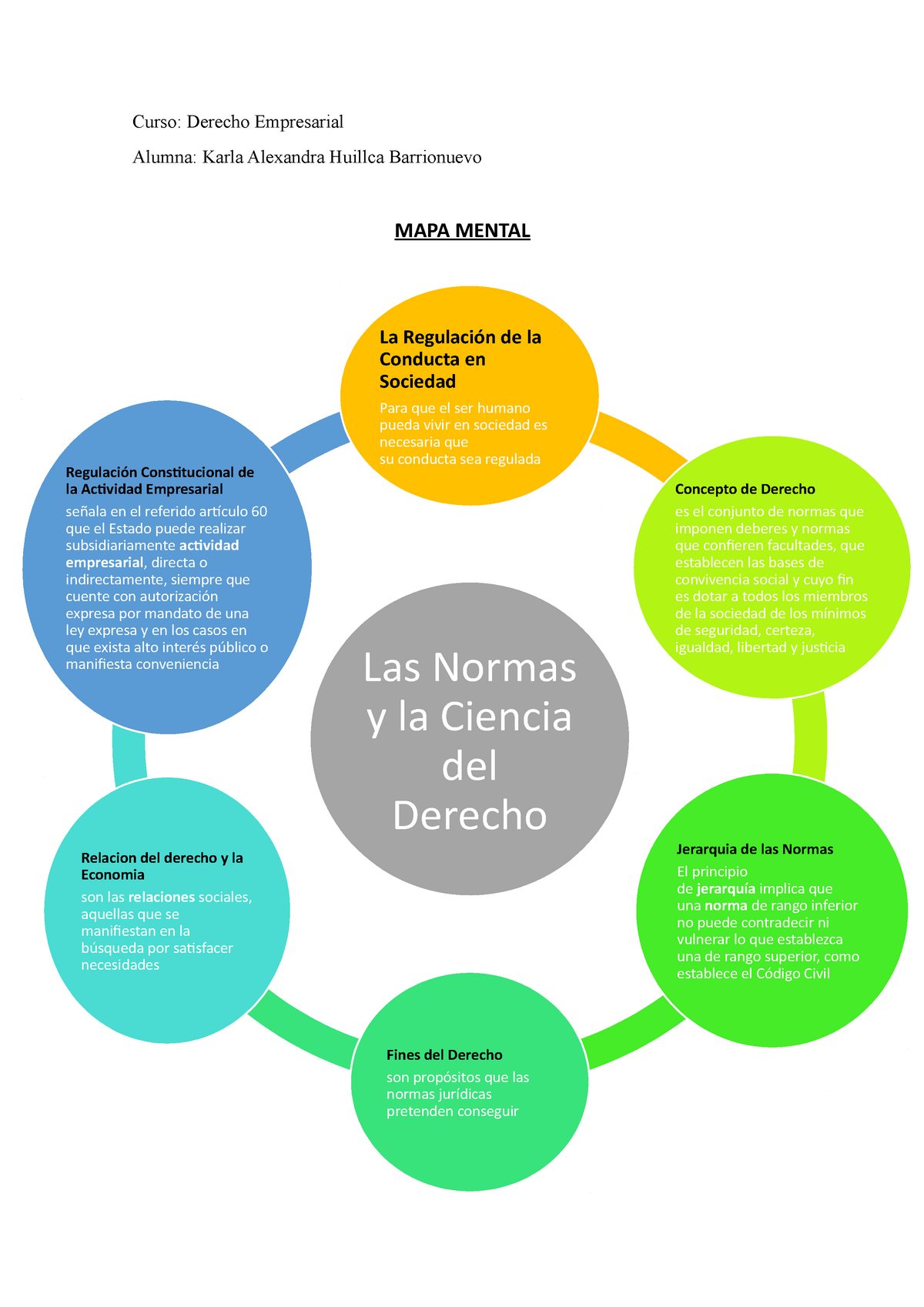 Mapa Mental De Las Normas Y Ciencia De Derecho Curso Derecho