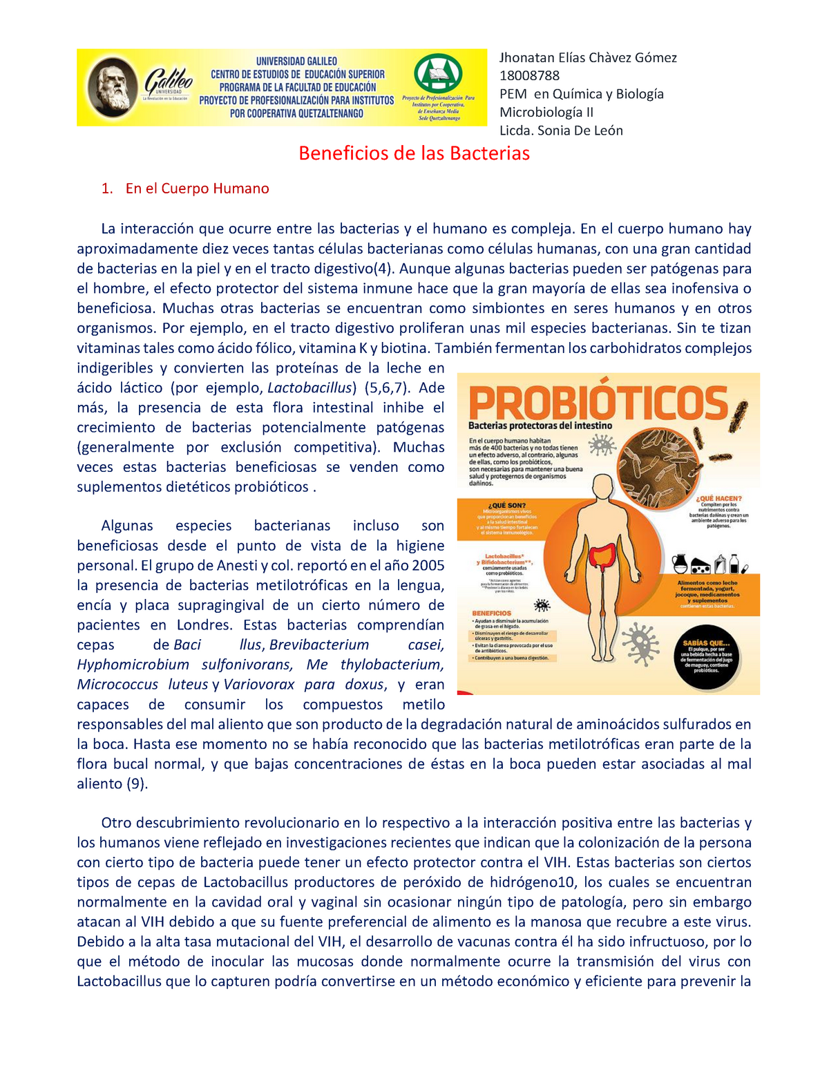 Beneficios De Las Bacterias 18008788 Pem En Química Y Biología