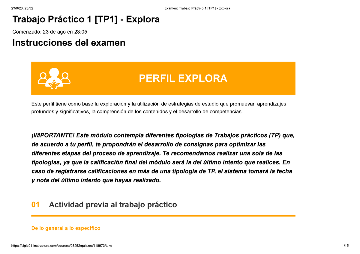 Examen Trabajo Práctico 1 Tp1 Explora Seba 95 Trabajo Práctico 1