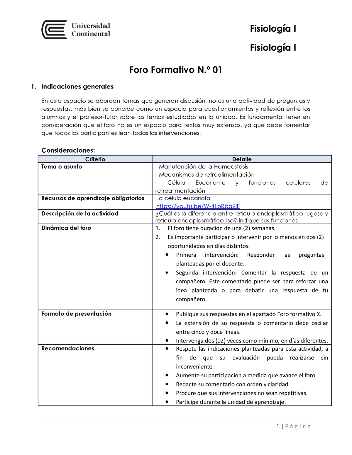 Foro Semana 01 This Foro Formativo Nº 01 1 Indicaciones