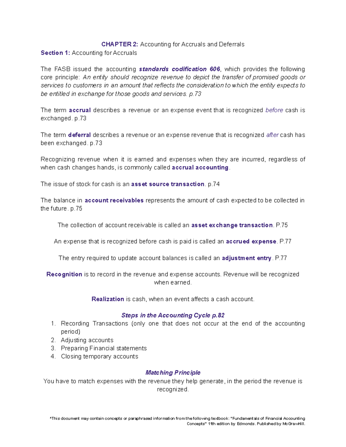 Principles Of Financial Accounting Chapter 2 Notes Chapter 2