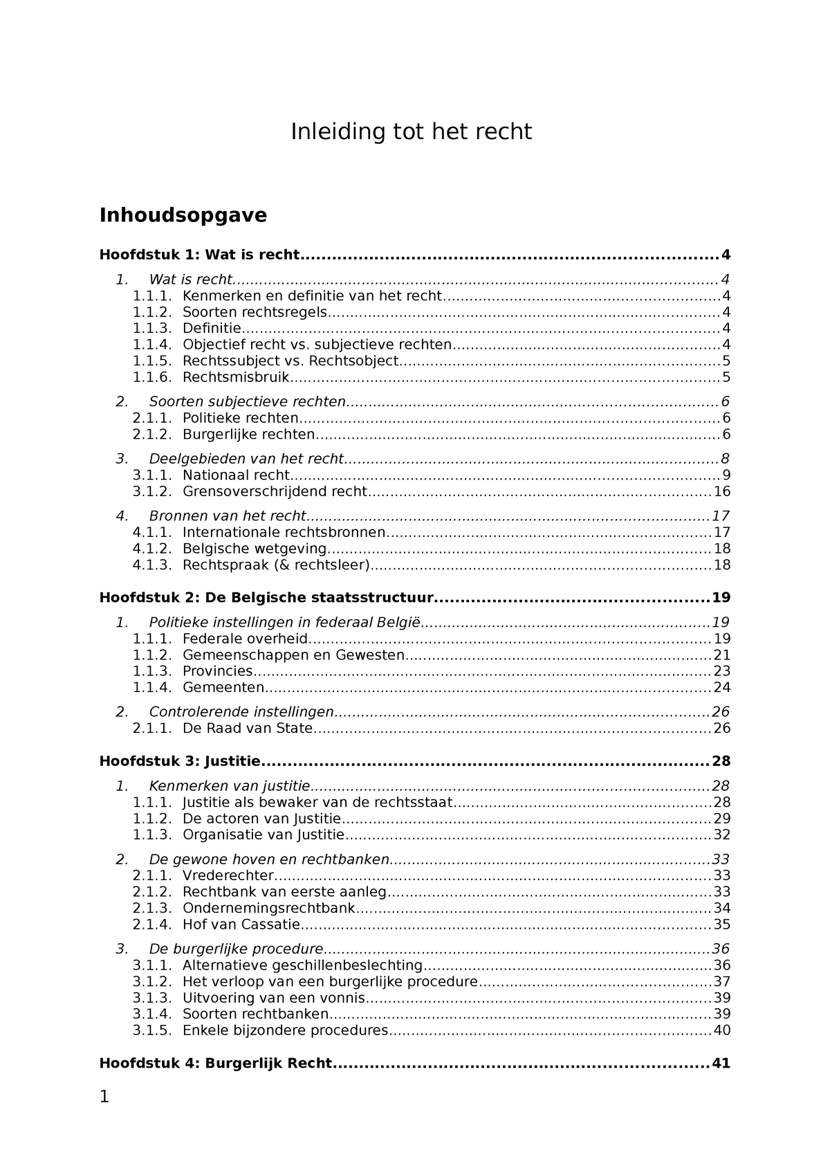 Inleiding Tot Het Recht Inleiding Tot Het Recht Hoofdstuk 1 Wat Is