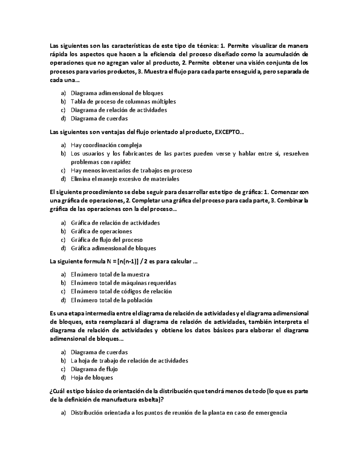 Cuestionario U3 Las Siguientes Son Las Características De Este Tipo