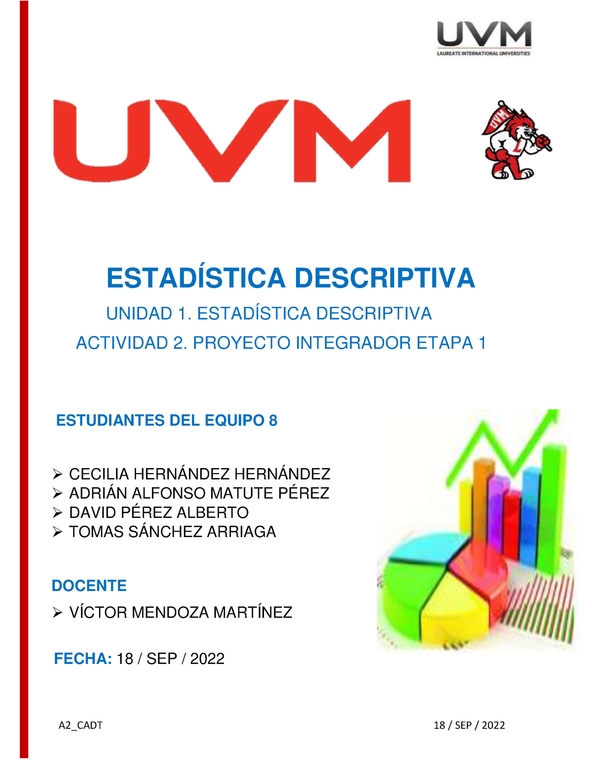 A2 Cadt Ejercicios EstadÍstica Descriptiva Unidad 1 EstadÍstica