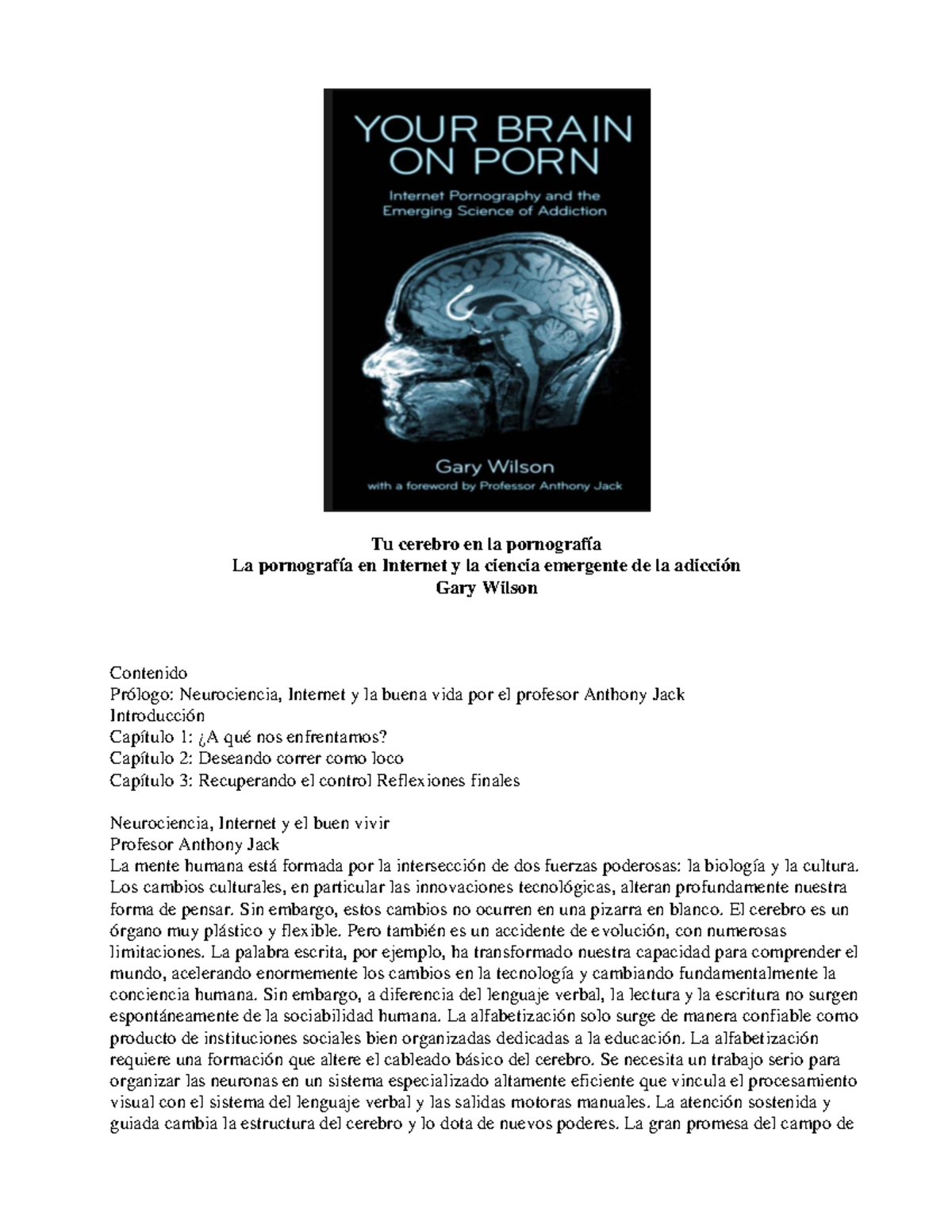 518652010 Gary Wilson Tu Cerebro En La Pornografia Tu Cerebro En La