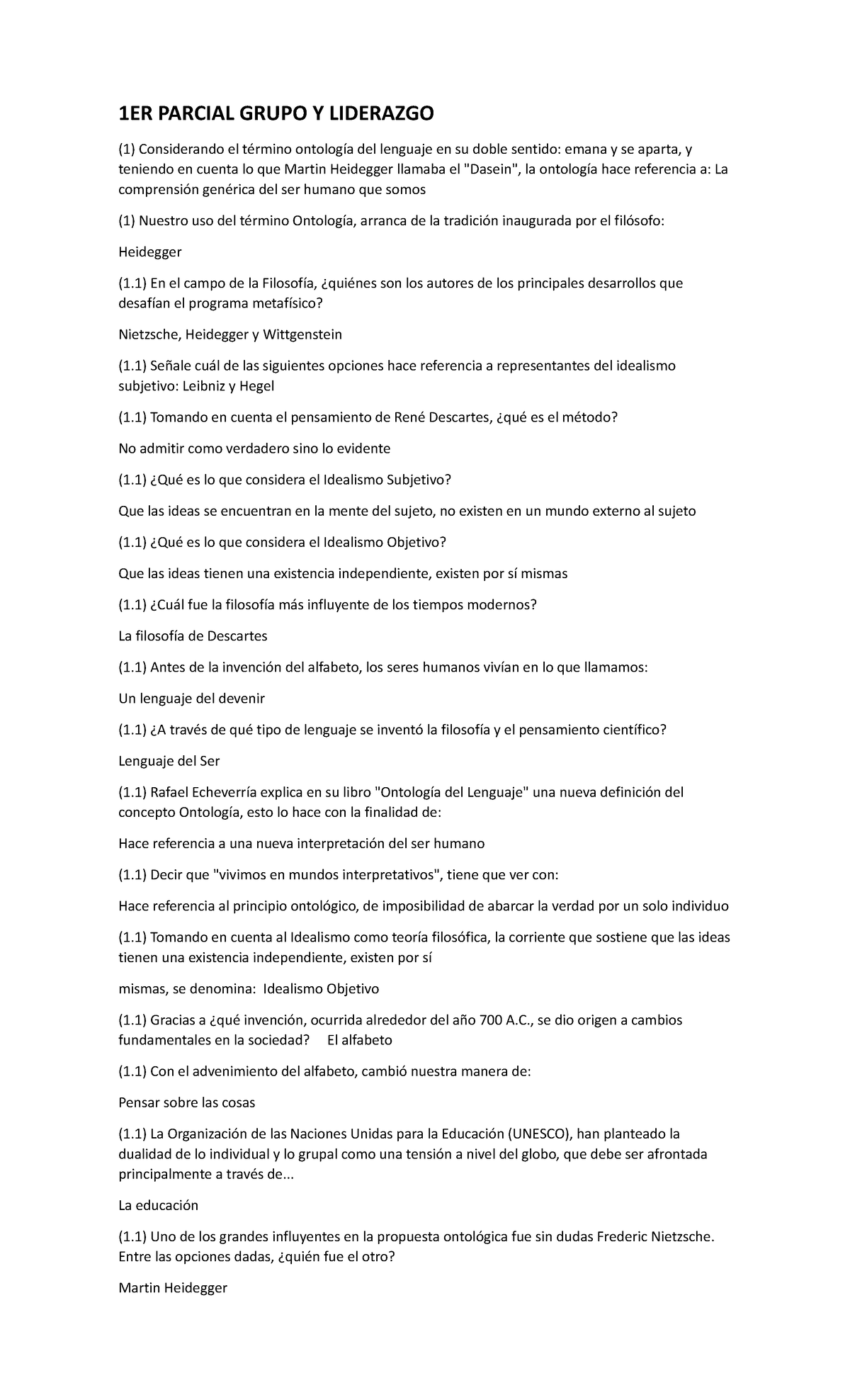 Grupo Y Liderazgo 1er Parcial 1er Parcial Grupo Y Liderazgo 1