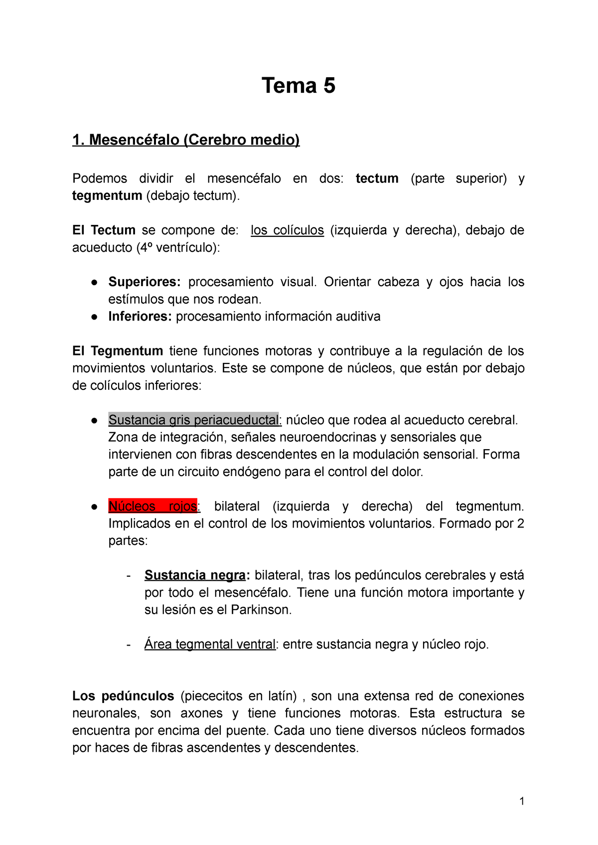 Tema 5 Se Trata De Unos Apuntes De Psicología Biológica Dada Por El