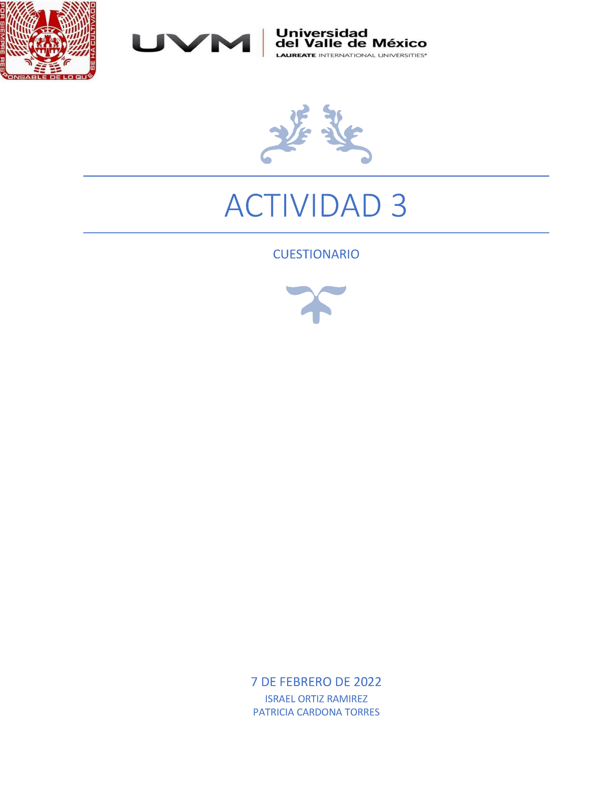 Apuntes De Estadistica Uvm Actividad 3 Actividad 3 Cuestionario 7 De