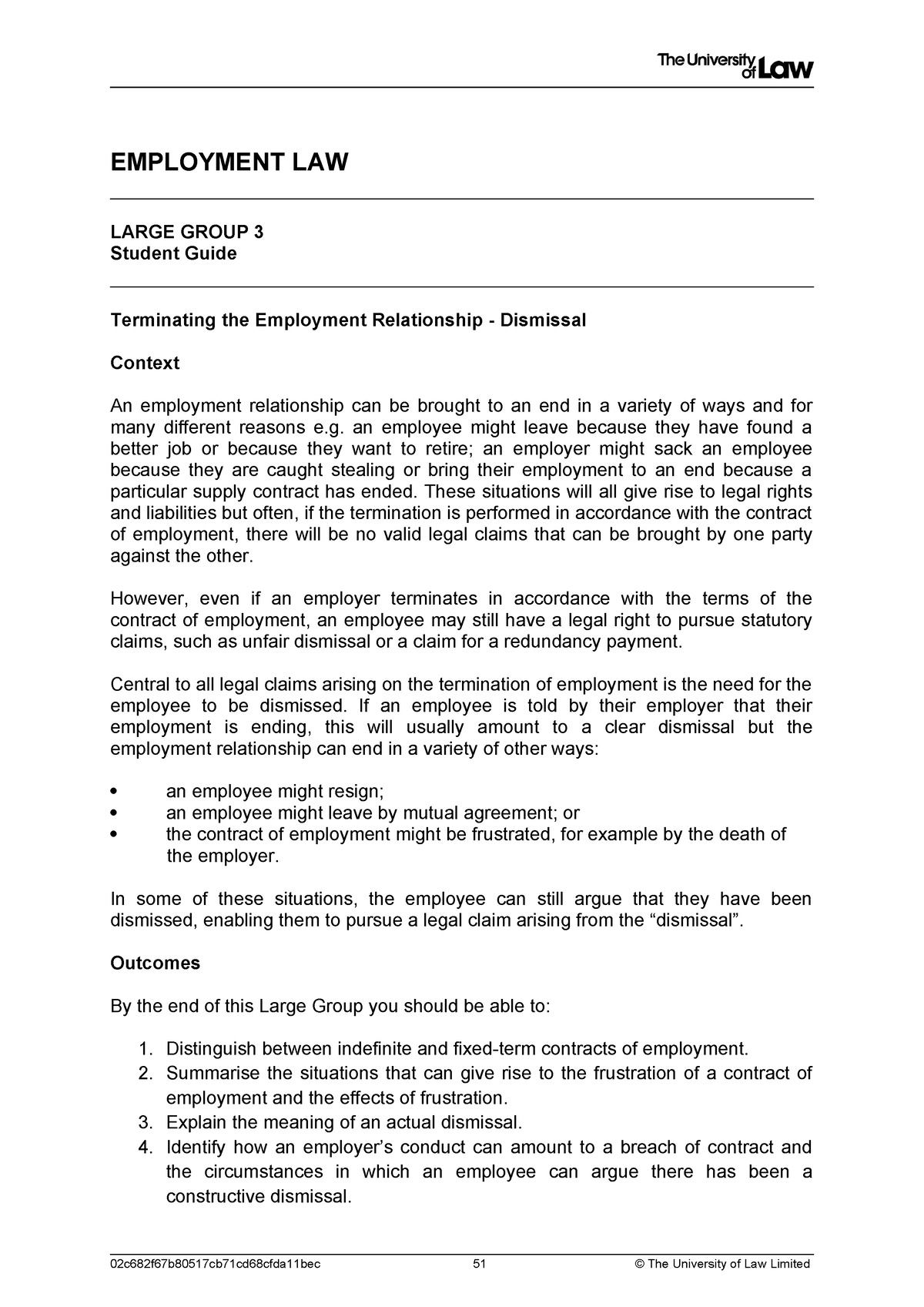 2324 Employment Lg03 Ce01 Student Guide T Employment Law Large Group