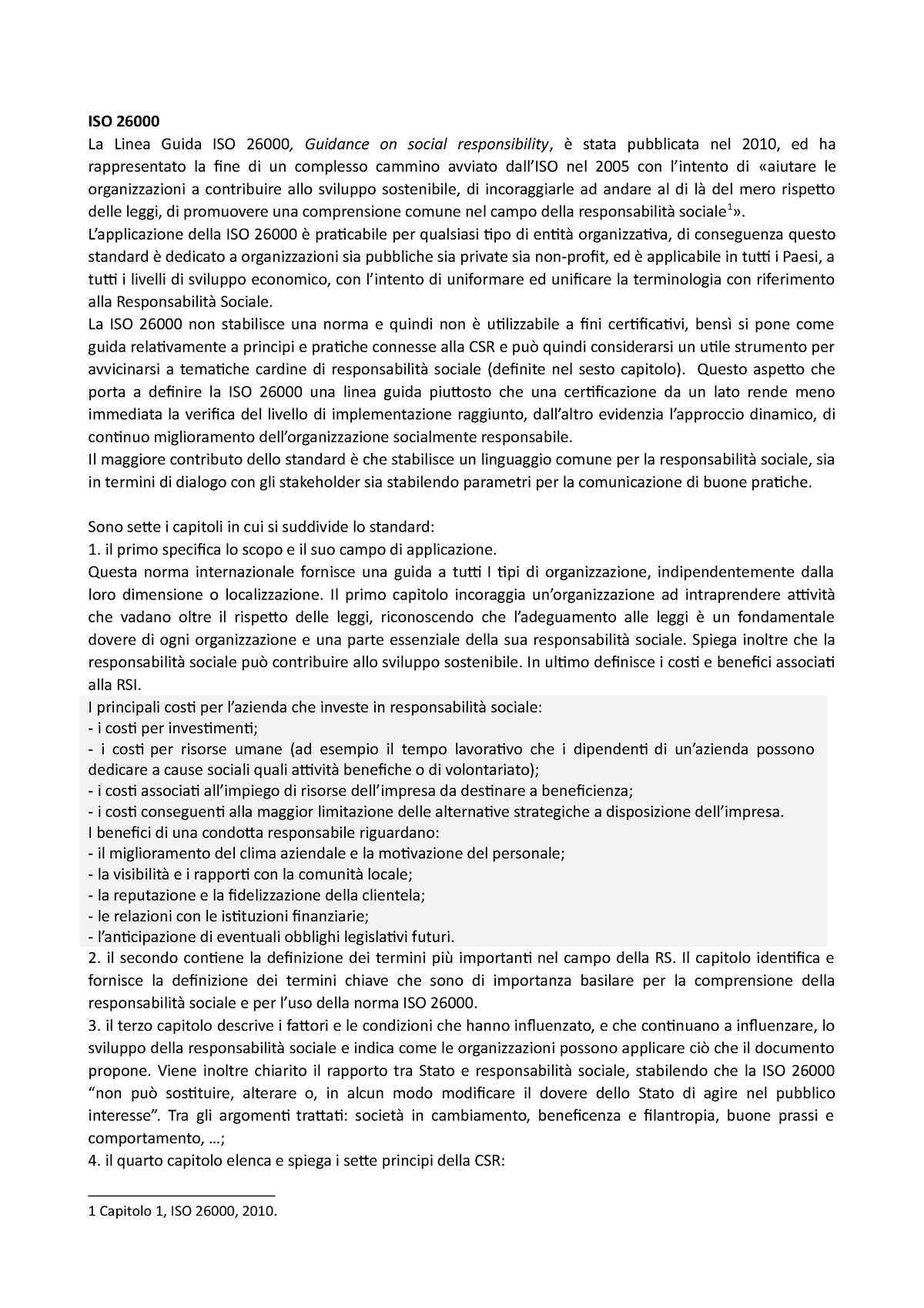 Iso 26000 Sa 8000 Strumenti Di Responsabilità Sociale Iso 26000 La